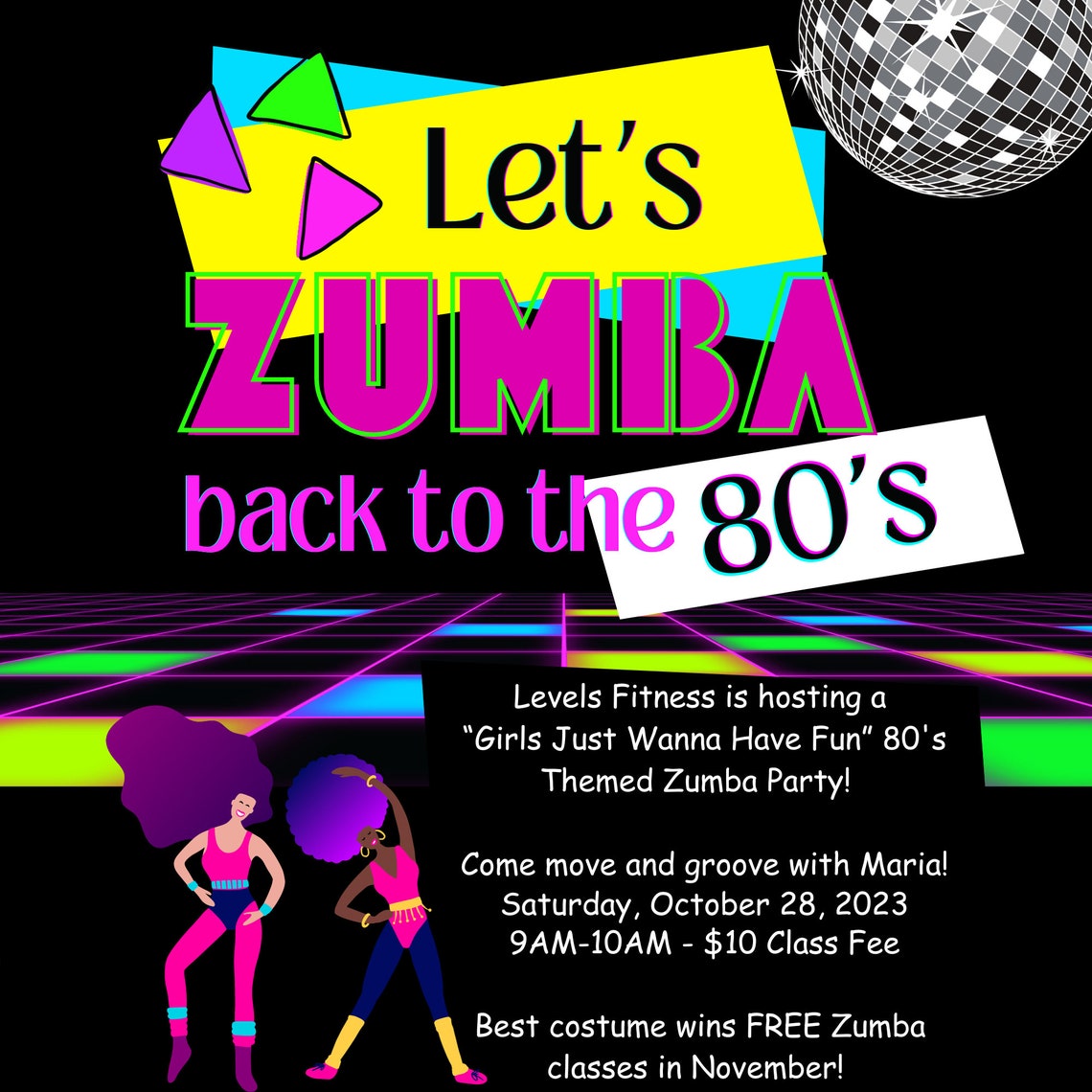 Let's Zumba Back to the 80's - Etsy