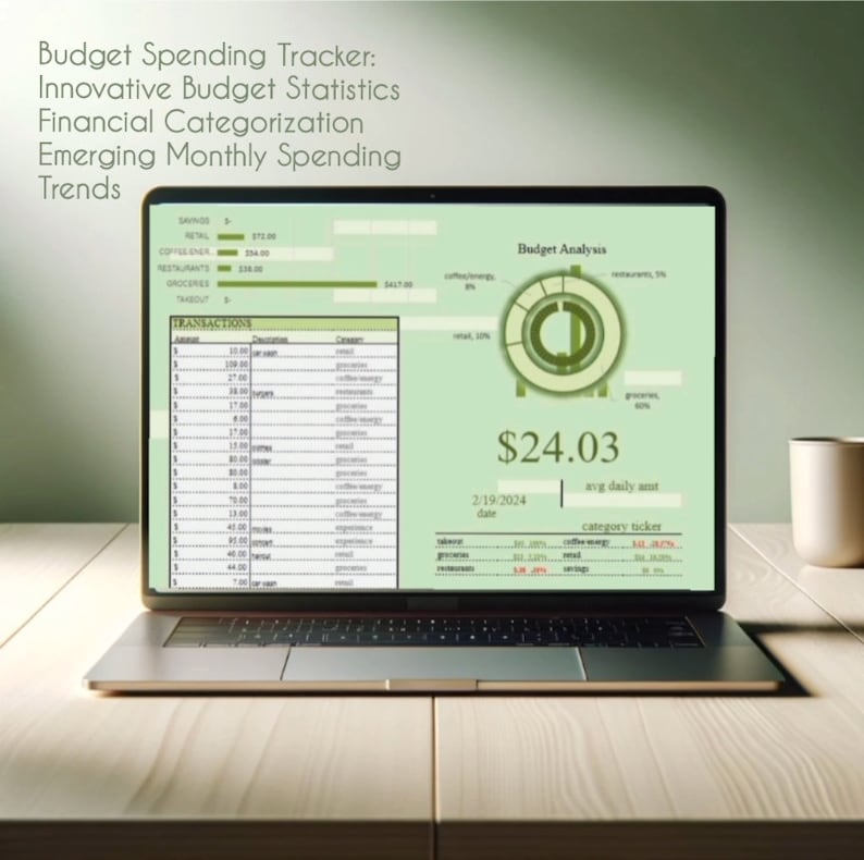 Expense Tracker Excel Spreadsheet - Etsy