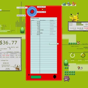 Pokémon-themed Expense Tracker | Fun & Interactive Excel Spending ...
