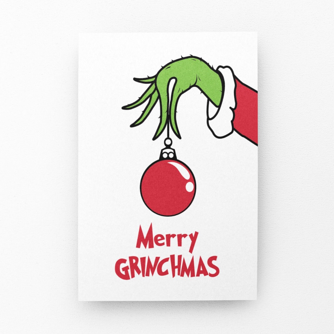Merry Grinchmas Christmas Card - Holiday Card Digital Printable ...