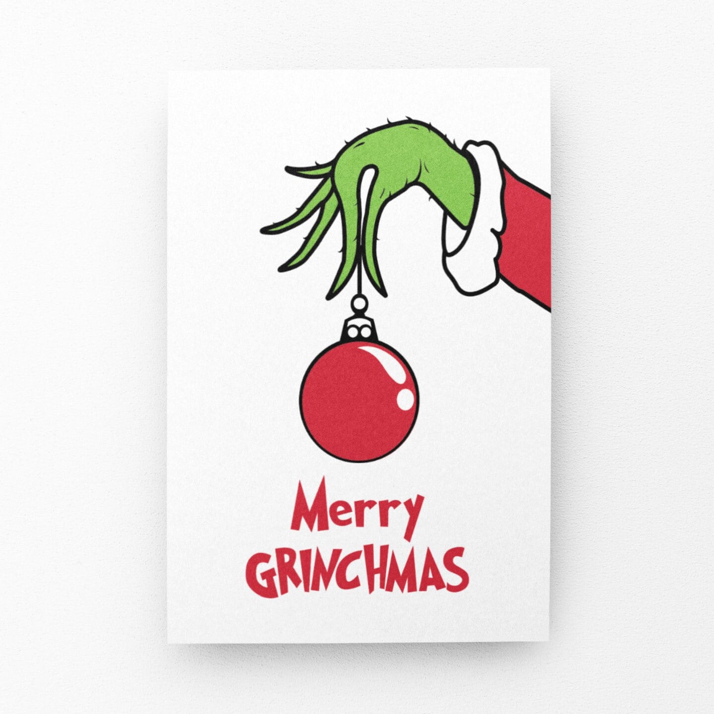 Merry Grinchmas Christmas Card - Holiday Card Digital Printable ...