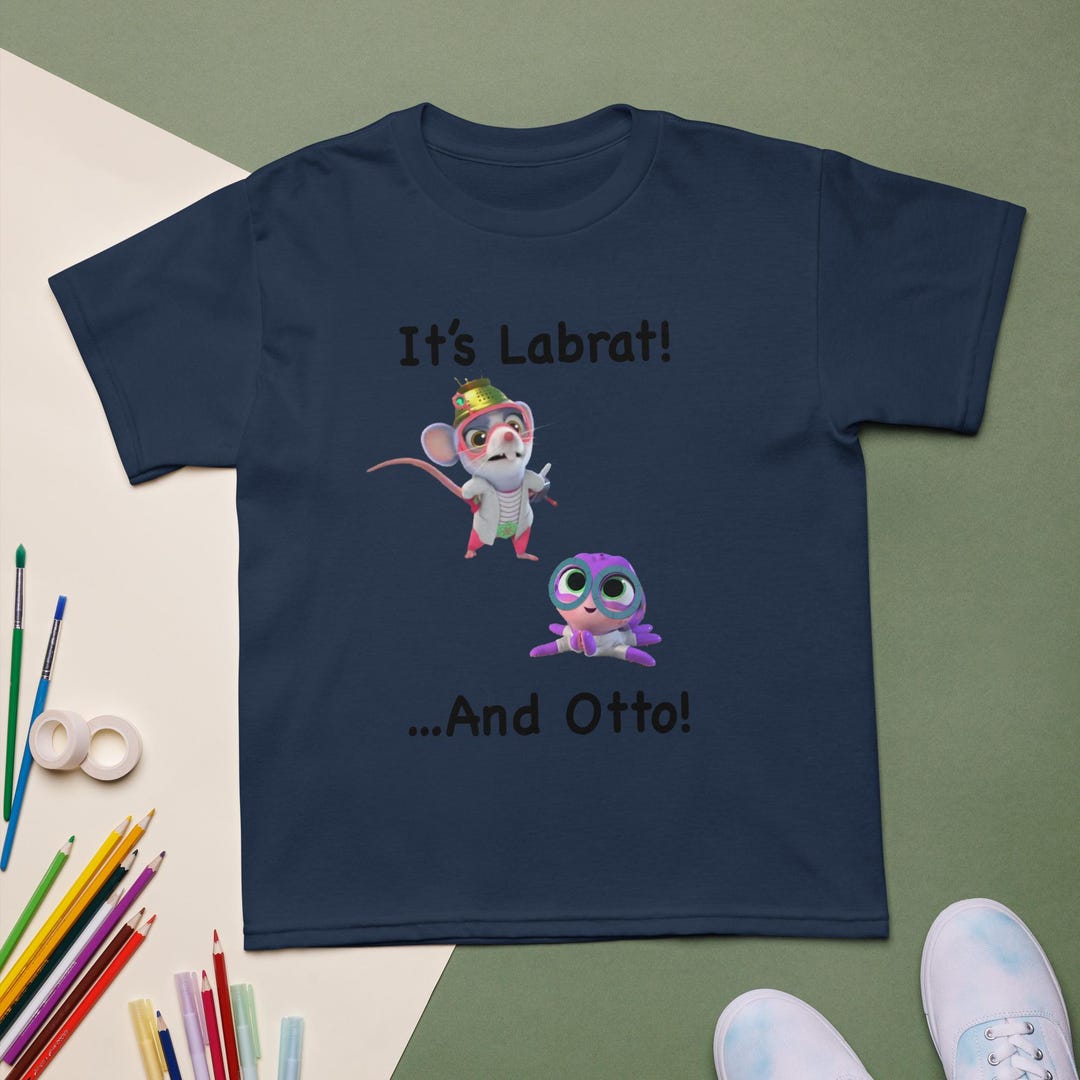 Superkitties Labrat and Otto Kids T-shirt - Etsy