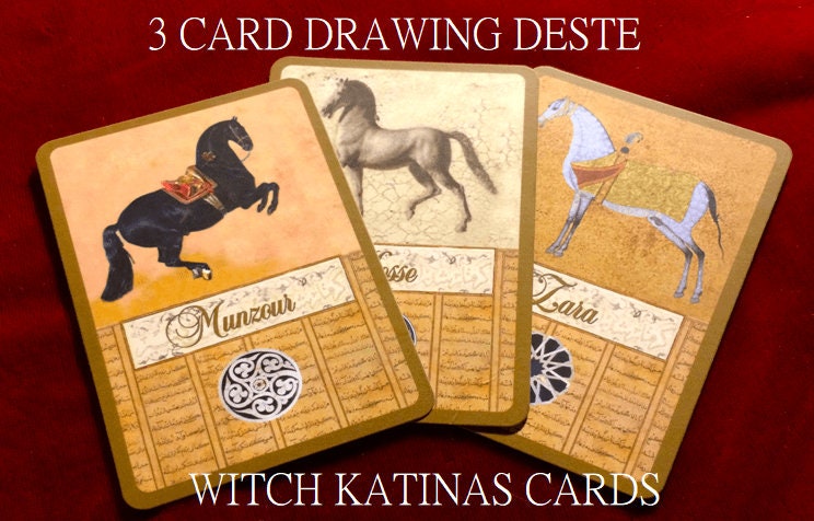 3 Card Deste Witch Katina's Cards, Witch Katina, Deste Katina, Oracle ...