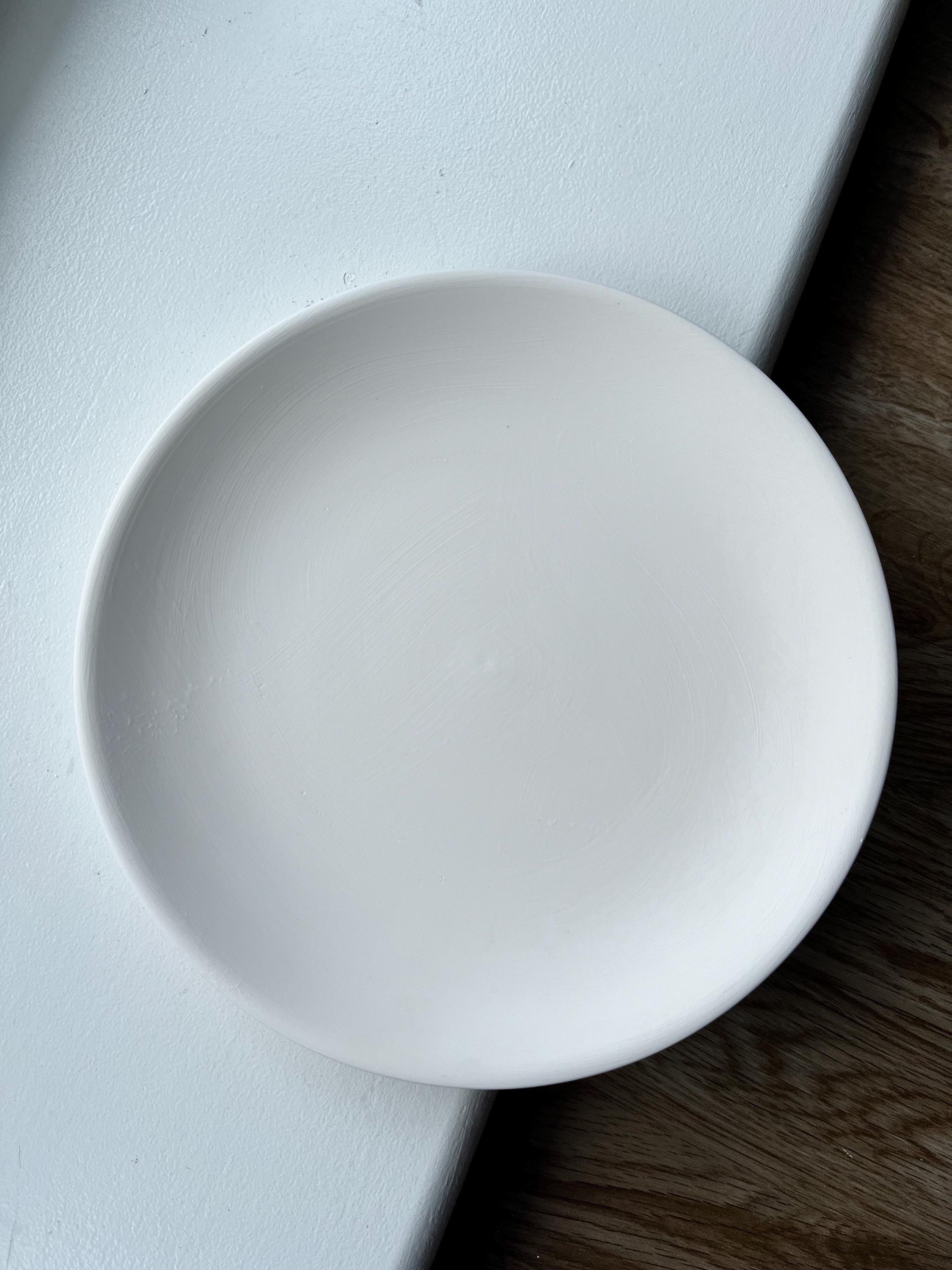 Stoneware Bisque Ceramics Plate-7 Inch-19cm-porcelain - Etsy UK