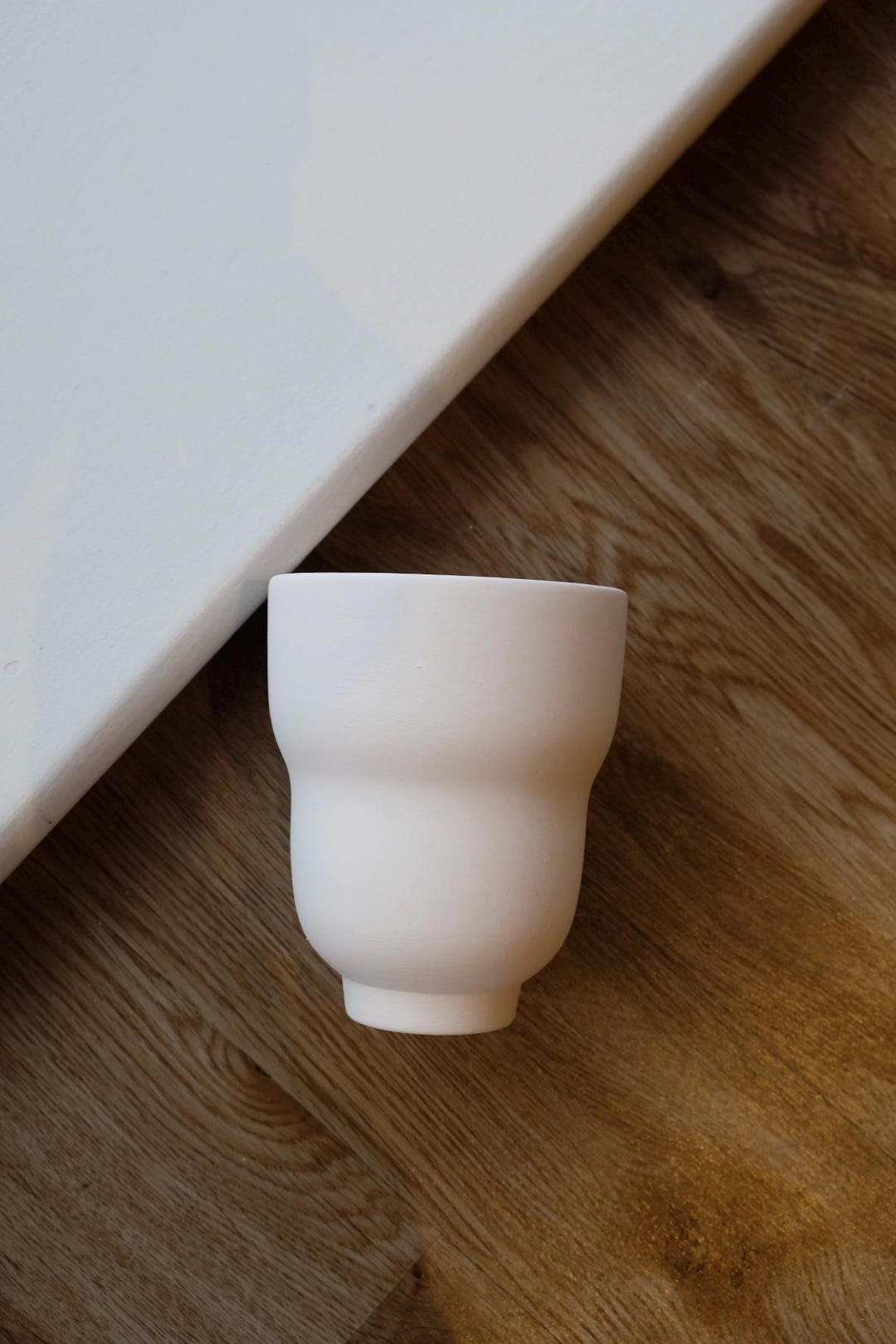 Unglazed Stoneware Bisque Handleless Tea Cup Small Coffee Minimalist ...