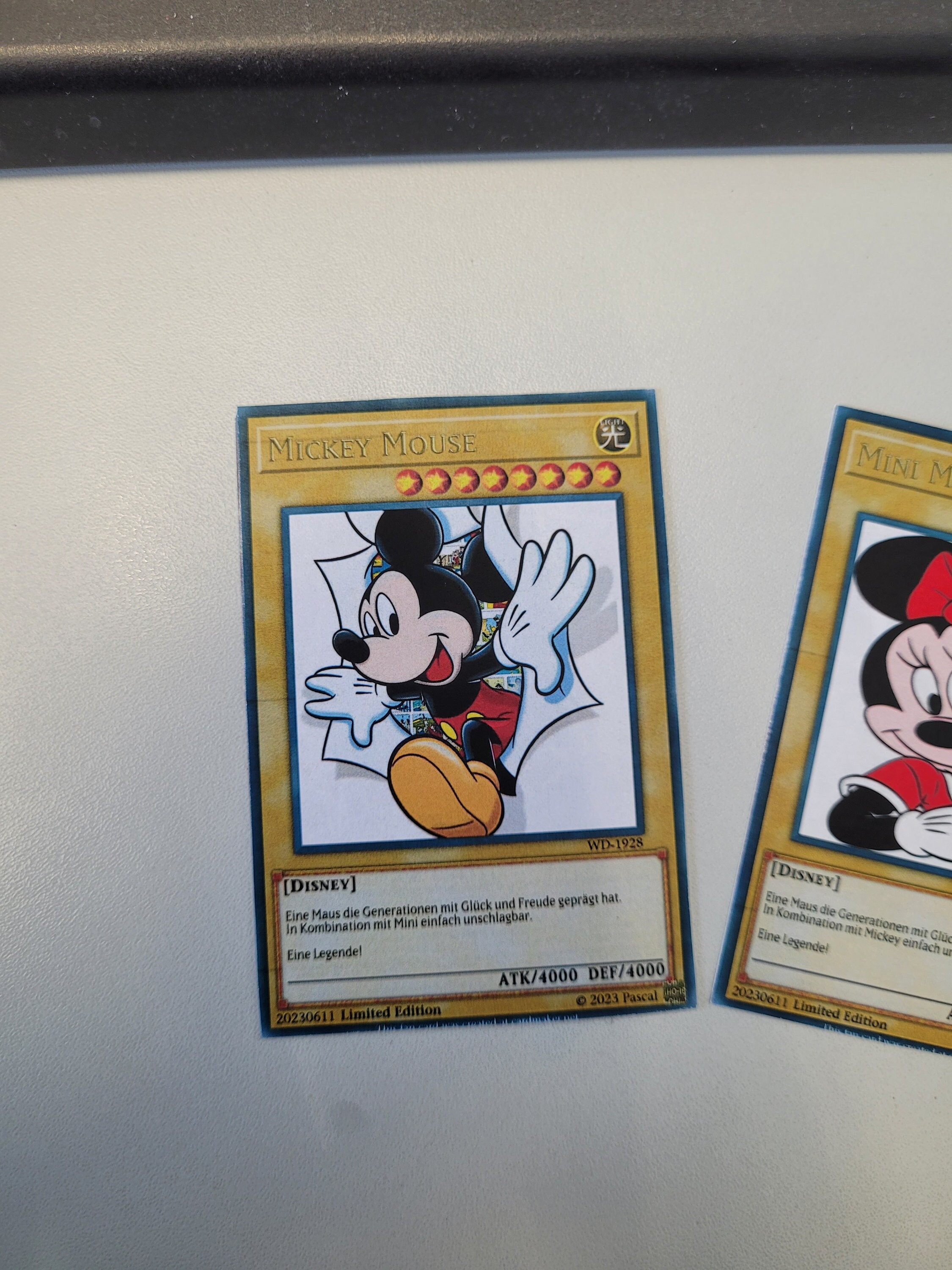 Yugioh Card Mickey and Mini Mouse - Etsy