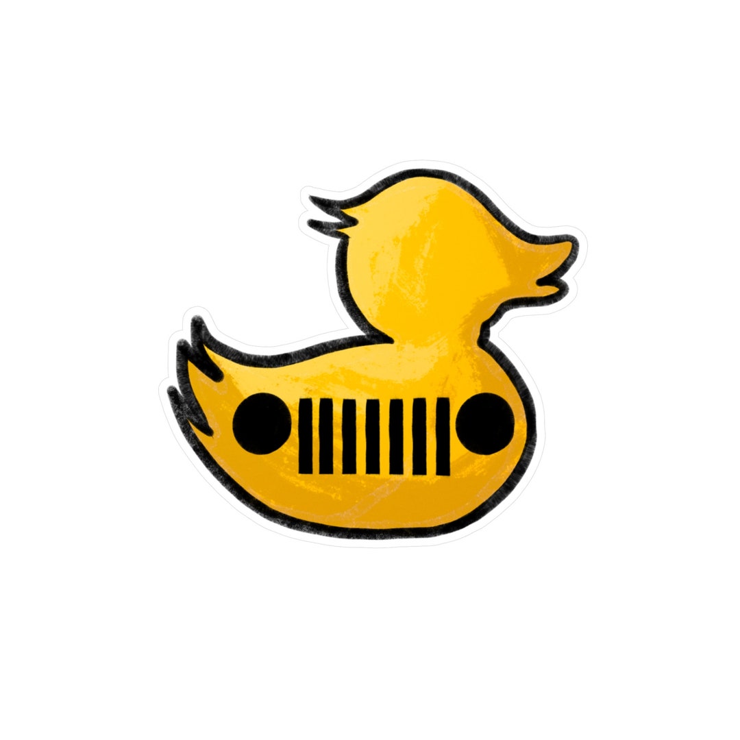 Duck Duck Jeep Kiss-cut Vinyl Decal, Ducked Stickers, Jeep Stickers ...