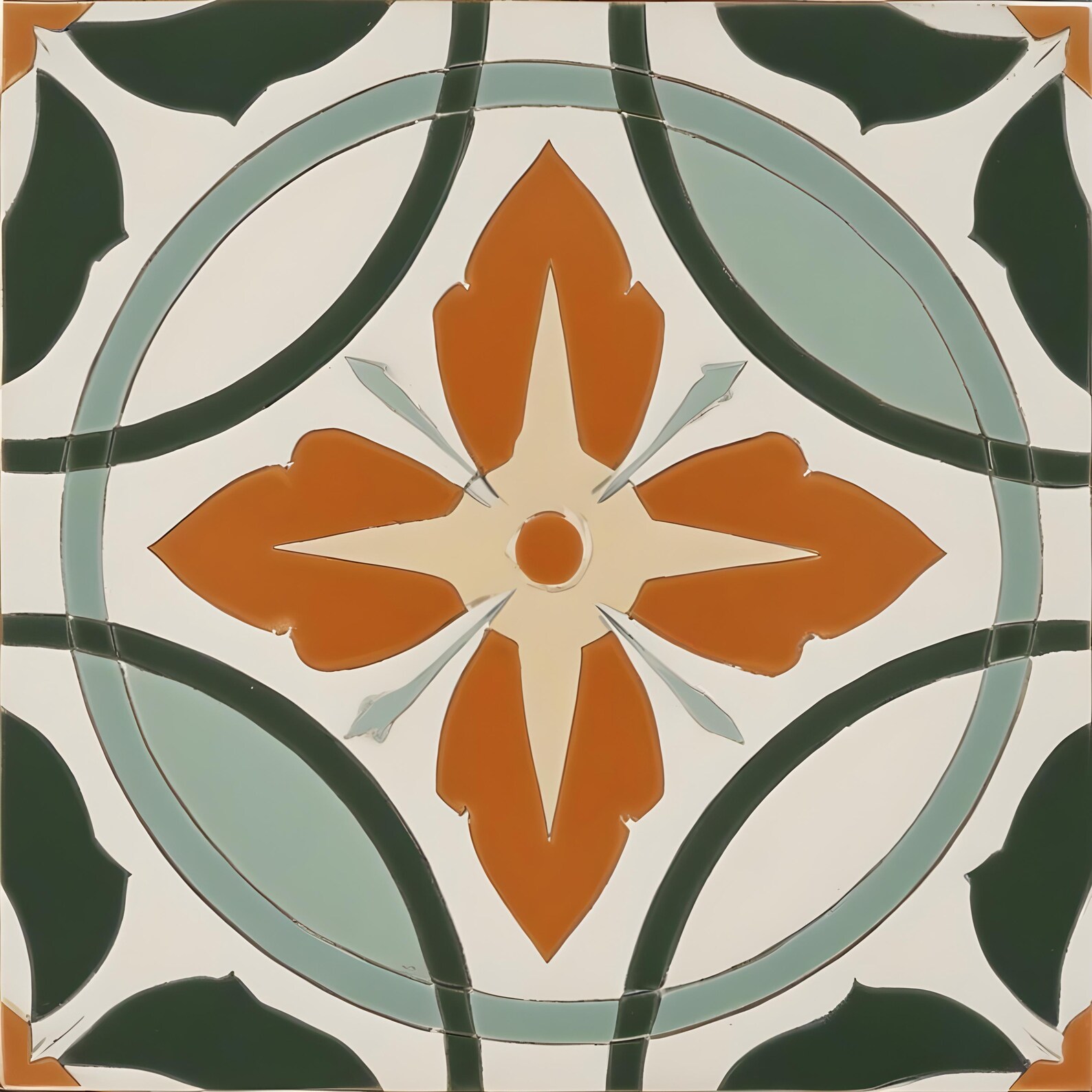 Ceramic Tile, Moroccan Ceramic Tiles, Hand Painted Ceramic Piece ...