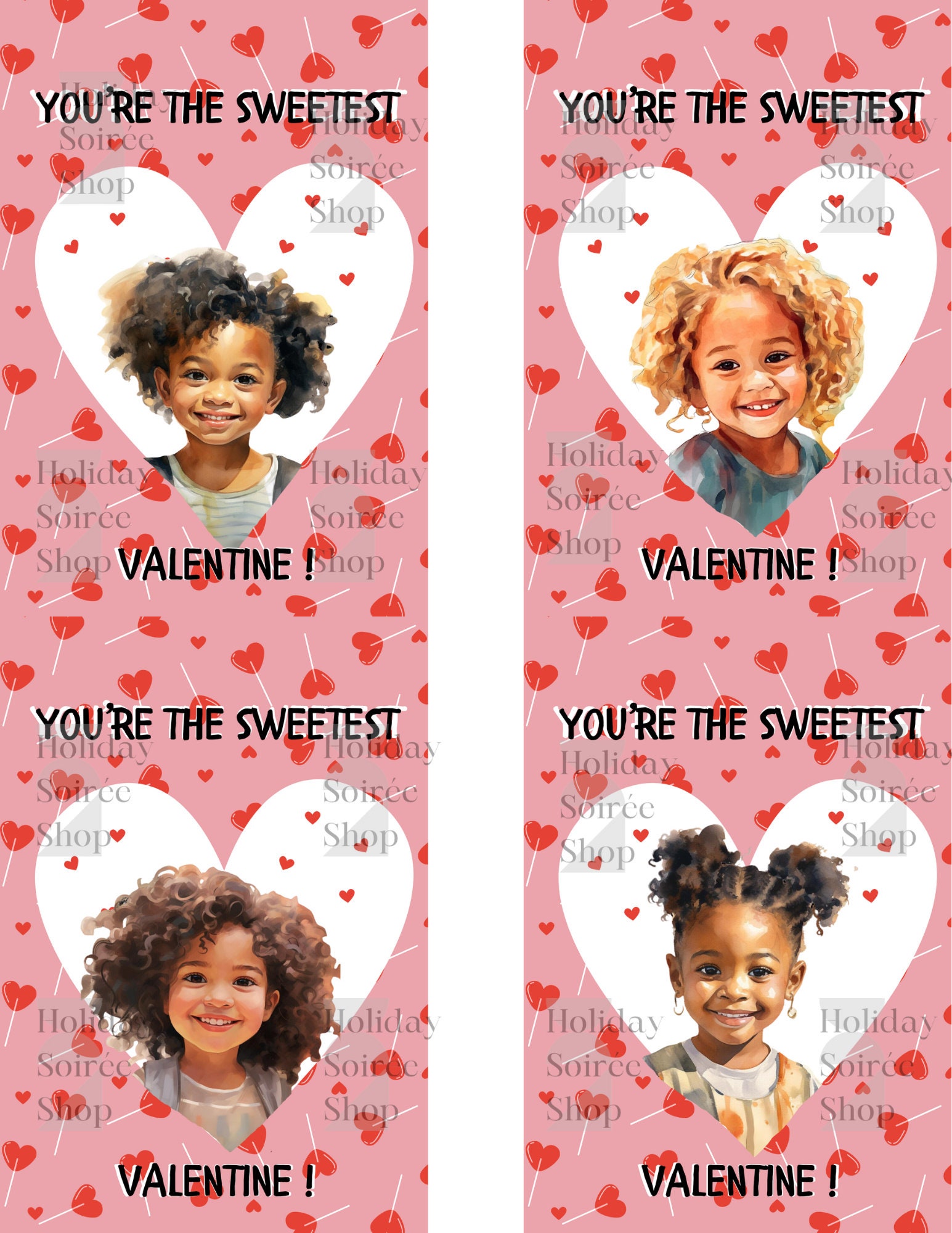 Digital Download | Valentine's Day Cards for Children | Instant ...