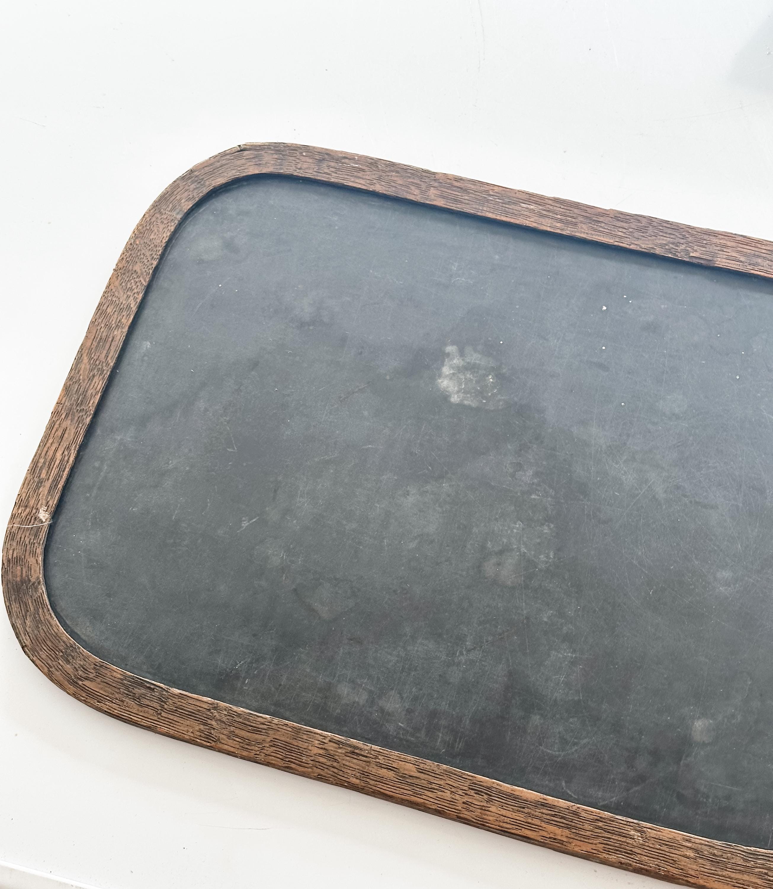 Antique Slate Chalkboard With Wood Frame: 19th Century Schoolhouse ...