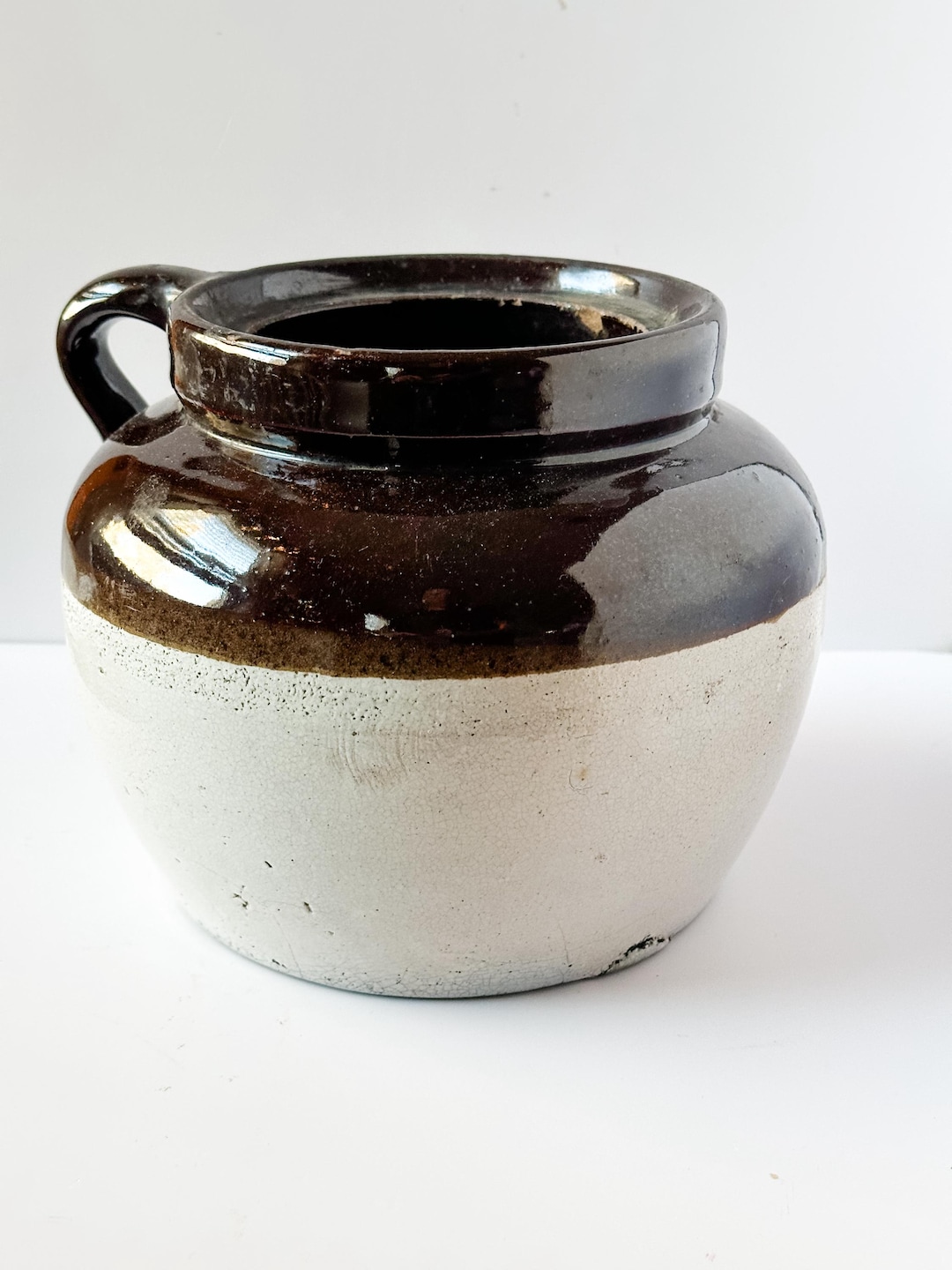 Vintage Robinson Ransbottom Stoneware Jug | 3 Qt Blue Crown Crock ...