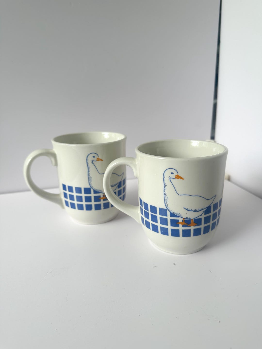 Vintage Blue Goose Geese Duck Mug Set of 2 – Mount Clemens, Decorative ...
