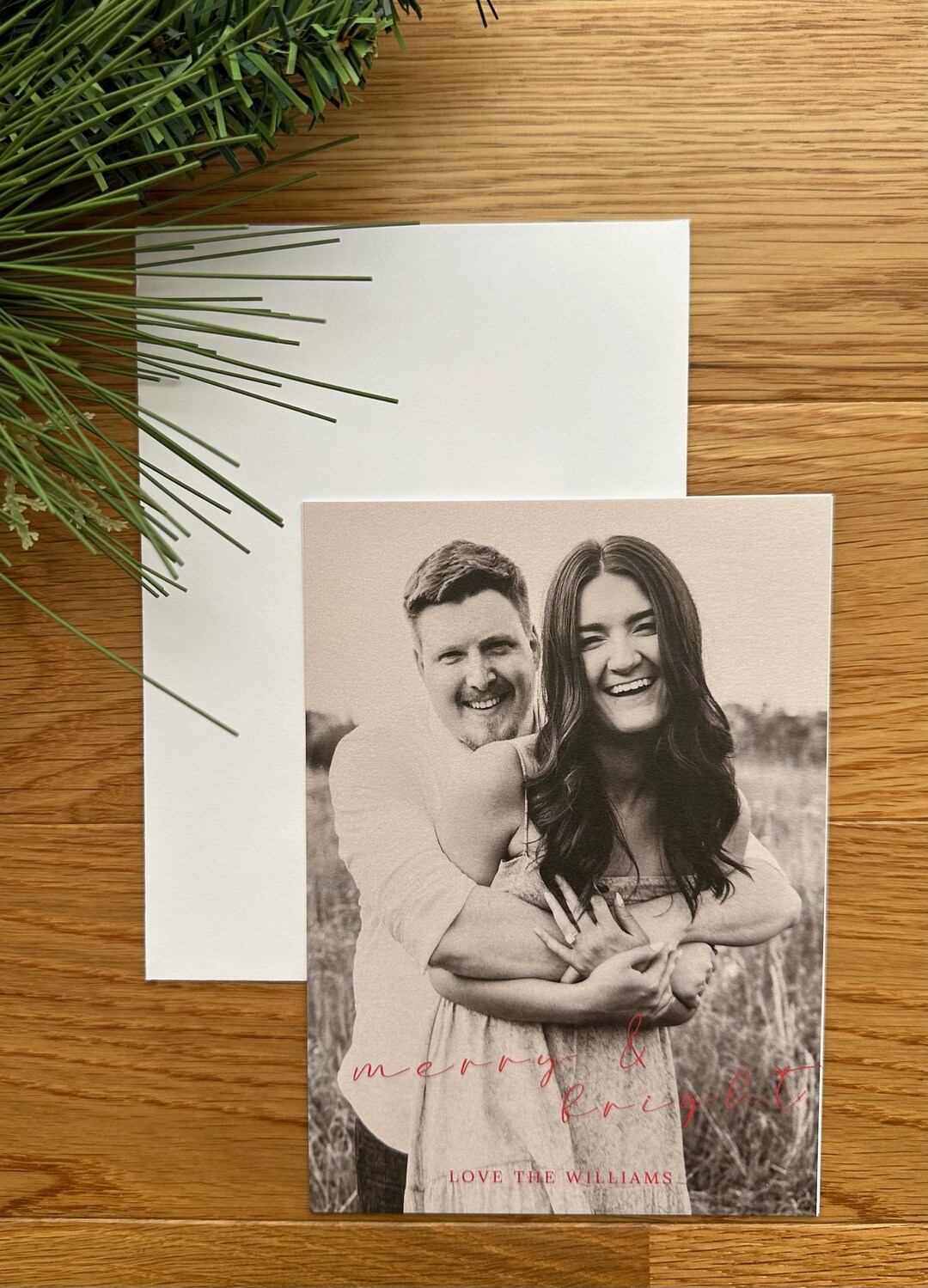 Christmas Card Template. Holiday Card Template. Minimalist Holiday Card ...