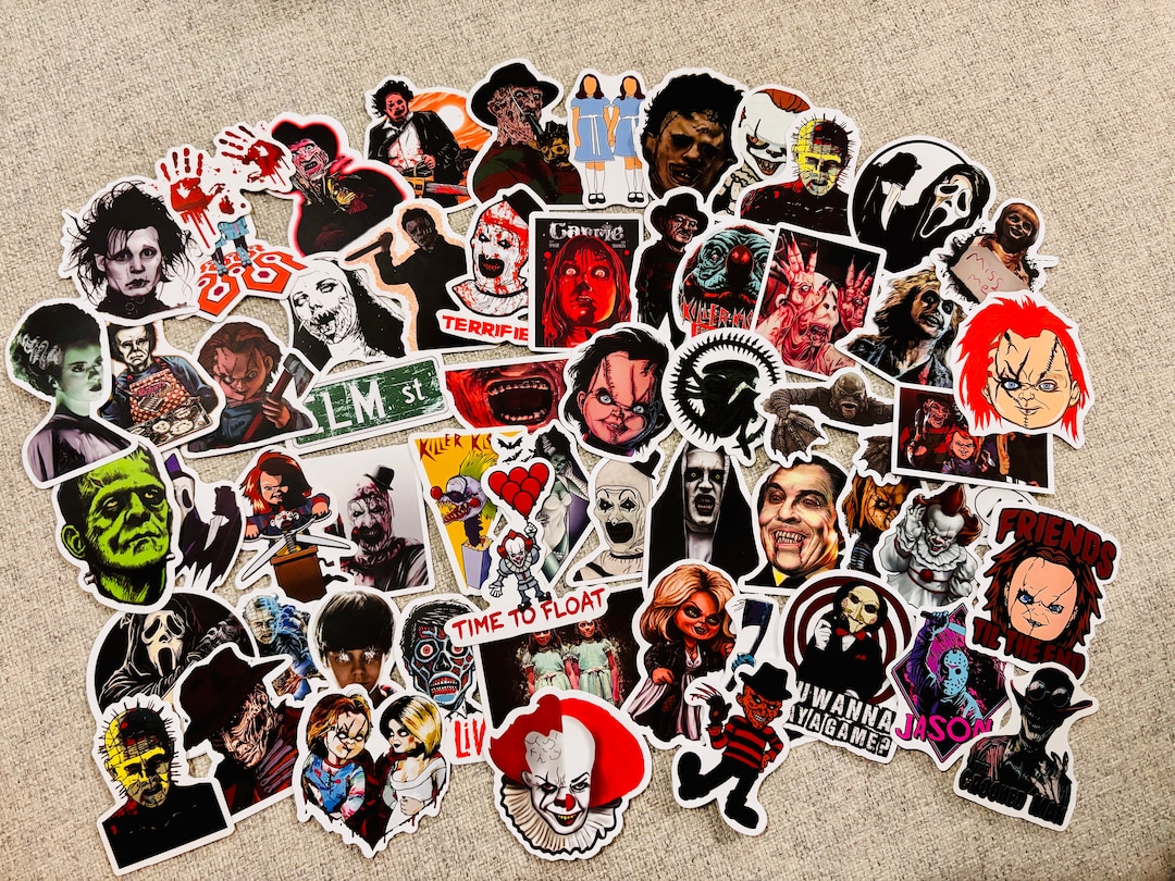 Horror Movie Characters Stickers Scary Characters Movie Horror Stickers ...