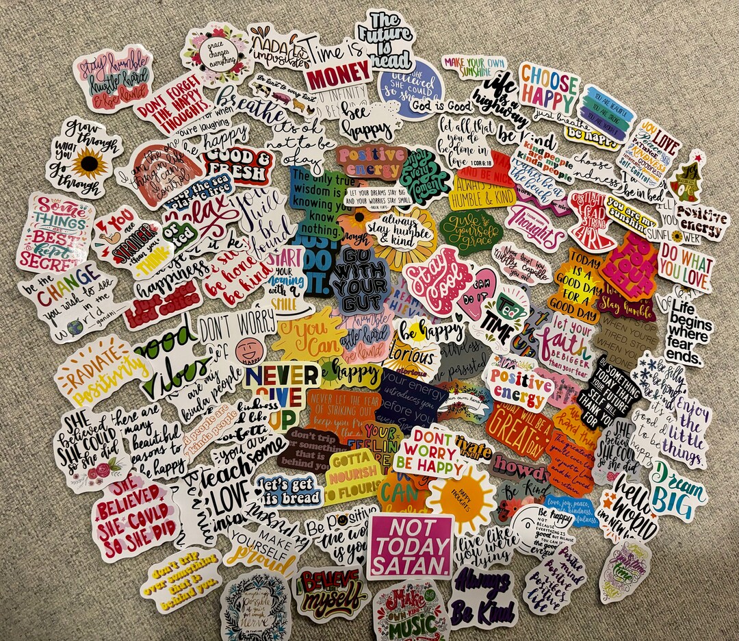 Positive Quotes Motivational Quotes Powerful Messages Stickers/ SMALL ...