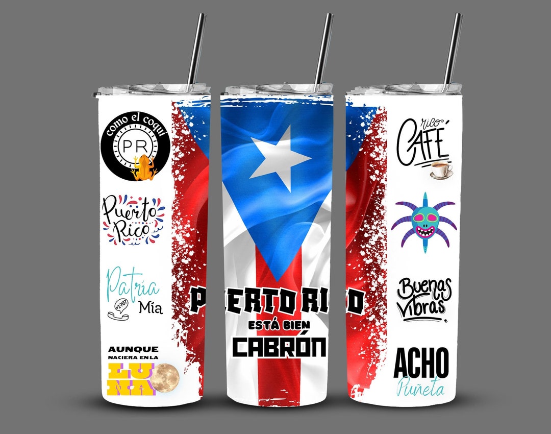 Puerto Rico Culture Tumbler Wrap / 20oz Tumbler, DIGITAL DOWNLOAD ONLY ...