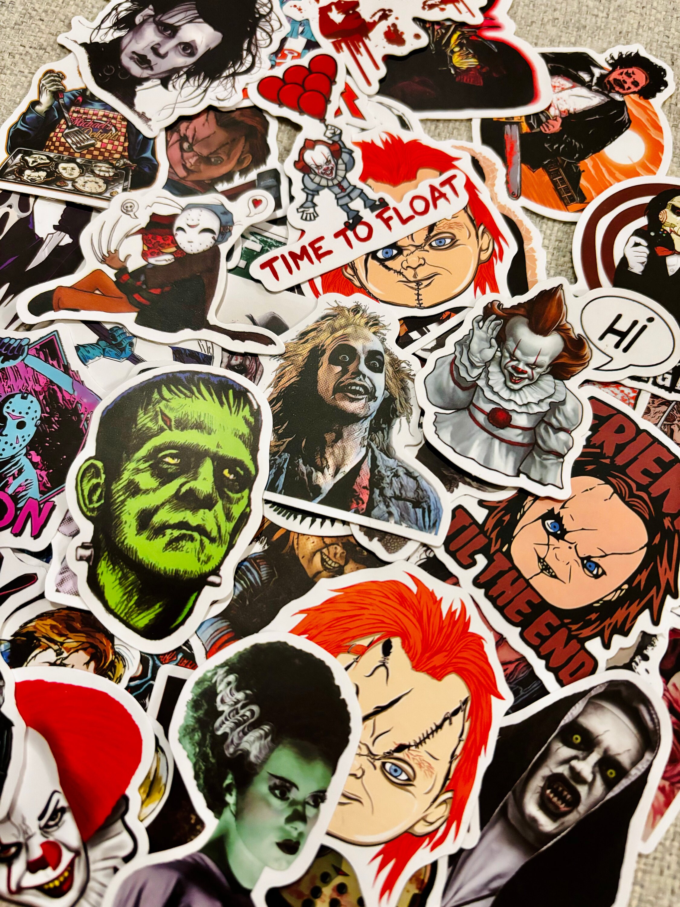 Horror Movie Characters Stickers Scary Characters Movie Horror Stickers ...