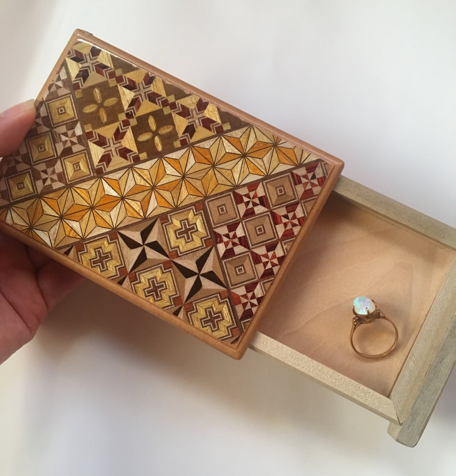 4-21 Steps Japanese Puzzle Box and Magic Box Set Hakone Yosegi ...