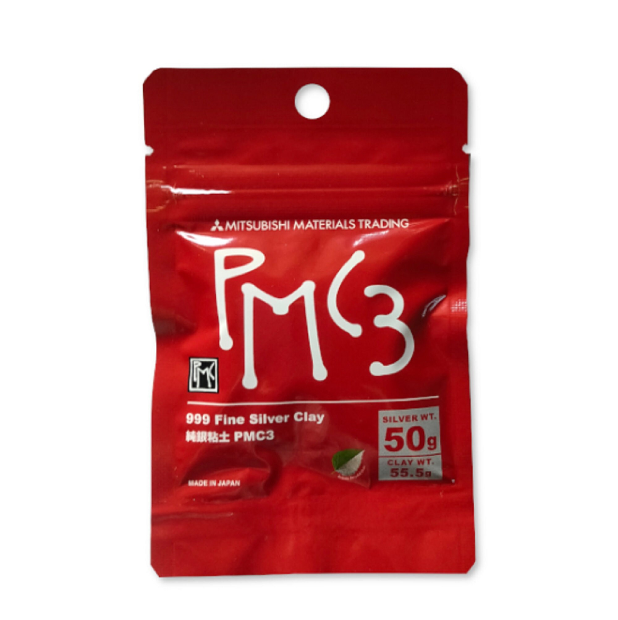 PMC3 Metal Silver Clay by Mitsubishi Materials, 5g 15g 50g 70g 3packs ...