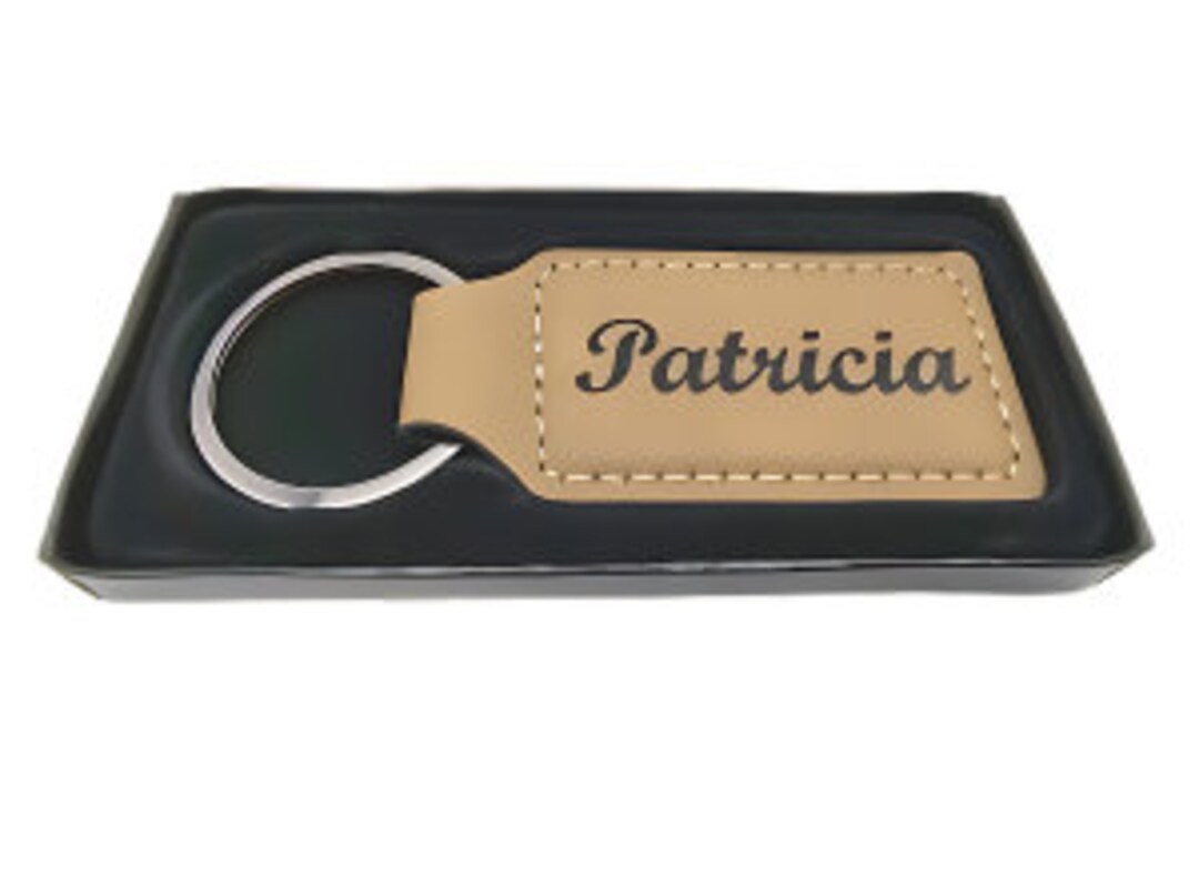 Custom Engraved Leatherette Key Chain, Personalized Names, Bible Verses ...