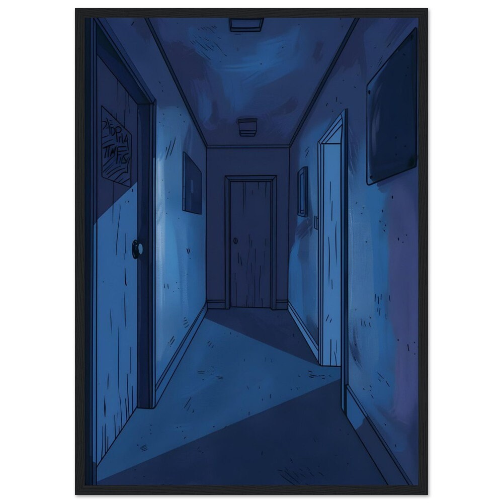 Vintage Retro Eerie Liminal Space Wall Art Framed Poster Print ...