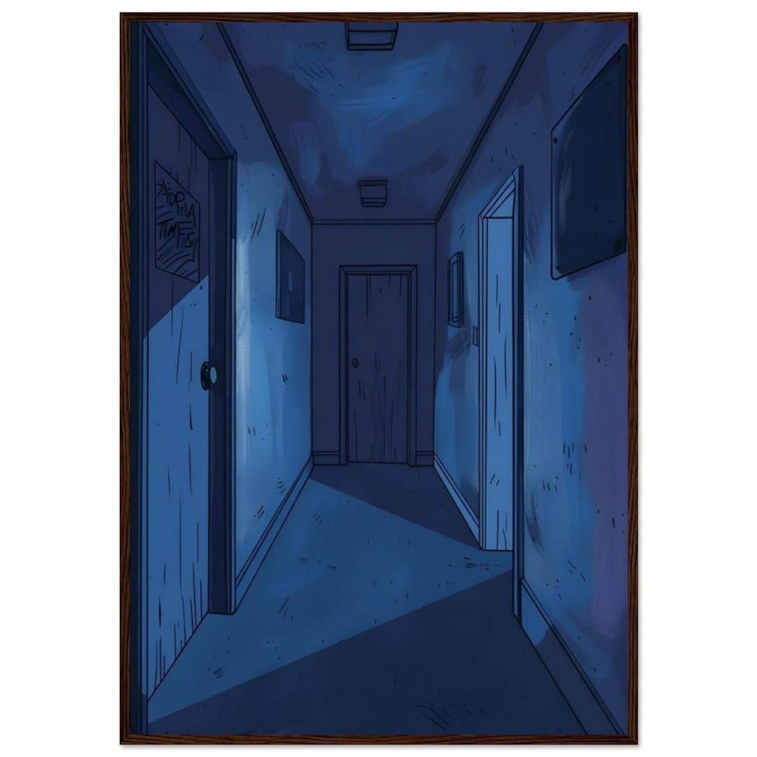 Vintage Retro Eerie Liminal Space Wall Art Framed Poster Print ...