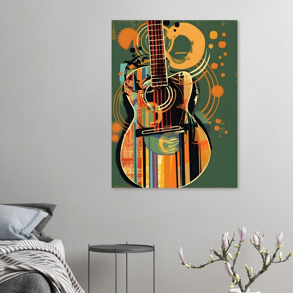Acoustic Guitar Wall Art Printed on Matte Premium Quality Poster Paper ...