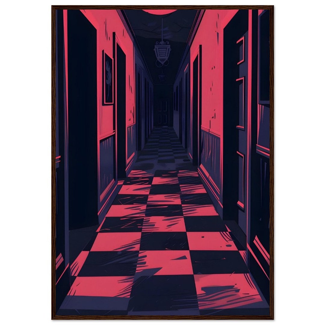 Vintage Retro Eerie Liminal Space Wall Art Framed Poster Print ...
