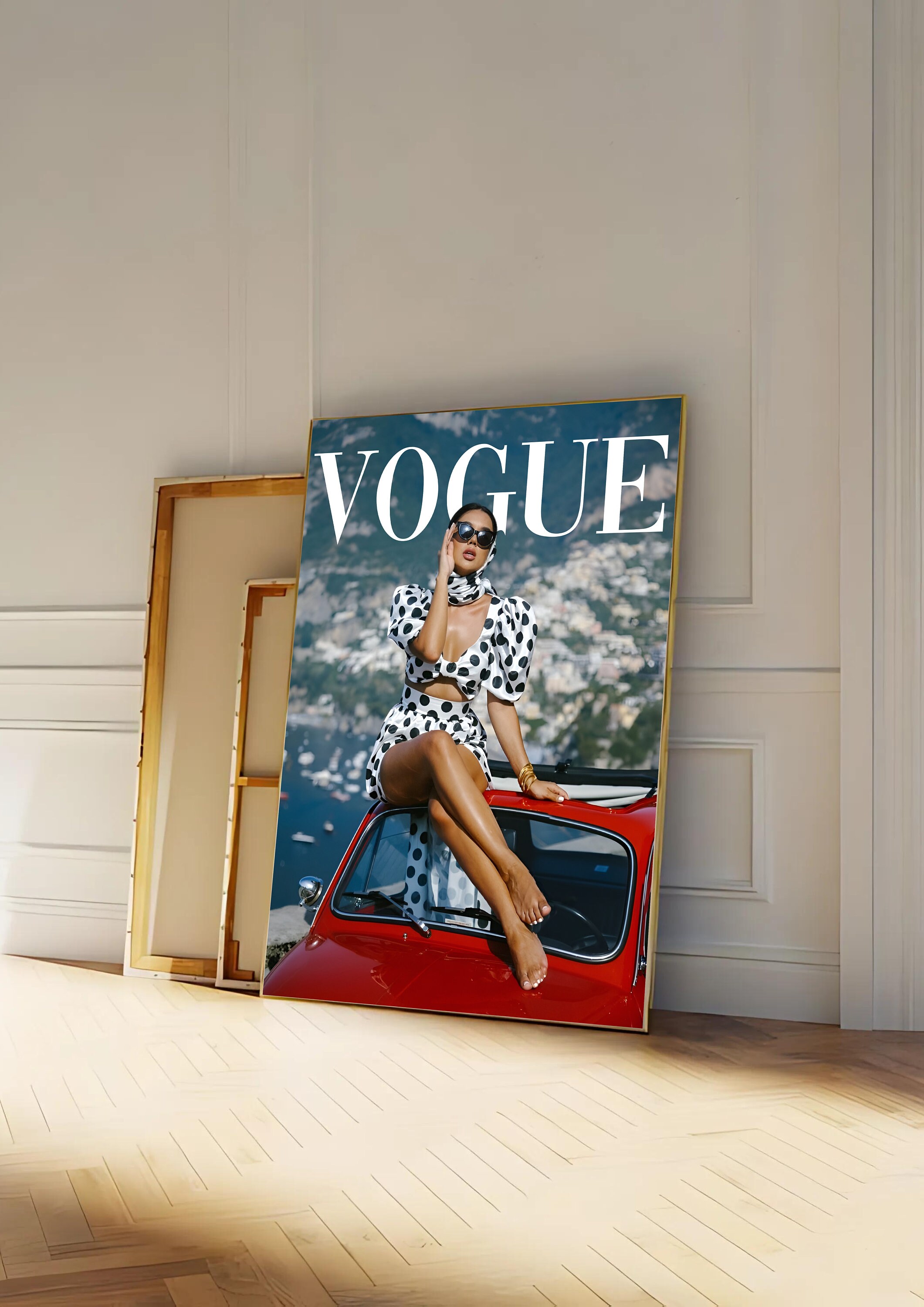 Fashion Magazine Poster Cover, Girl Holiday Magazine Fashion Poster ...