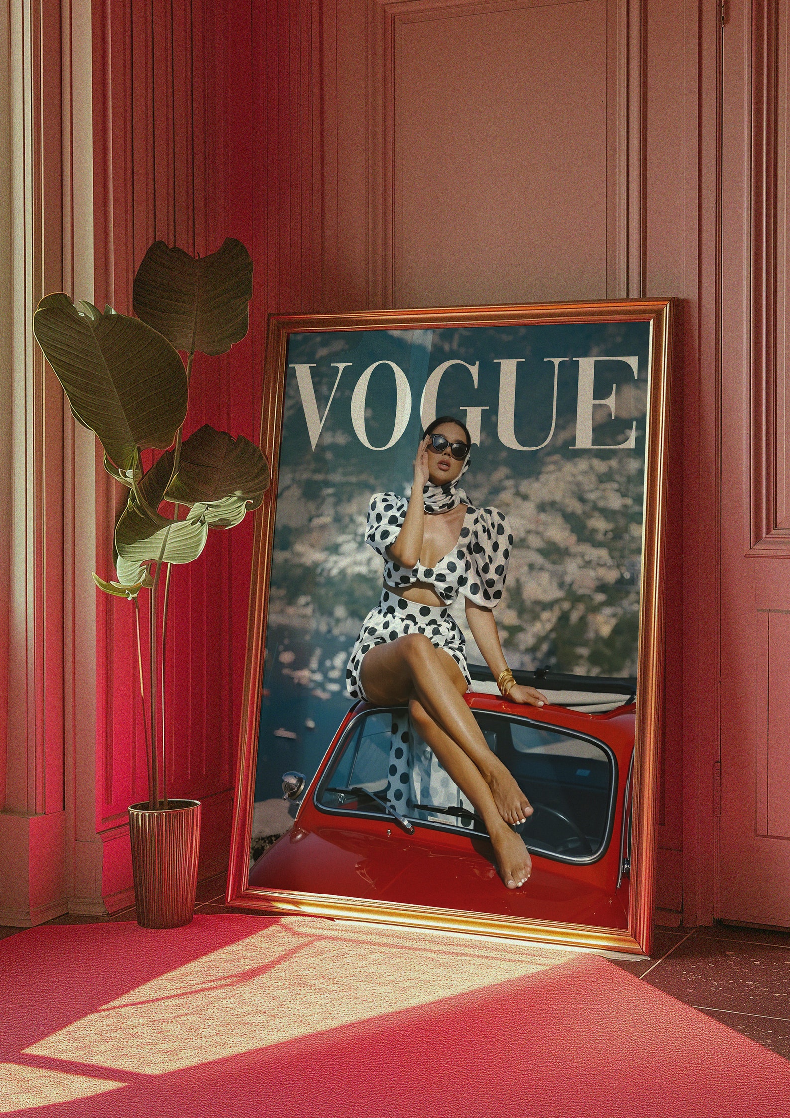 Fashion Magazine Poster Cover, Girl Holiday Magazine Fashion Poster ...