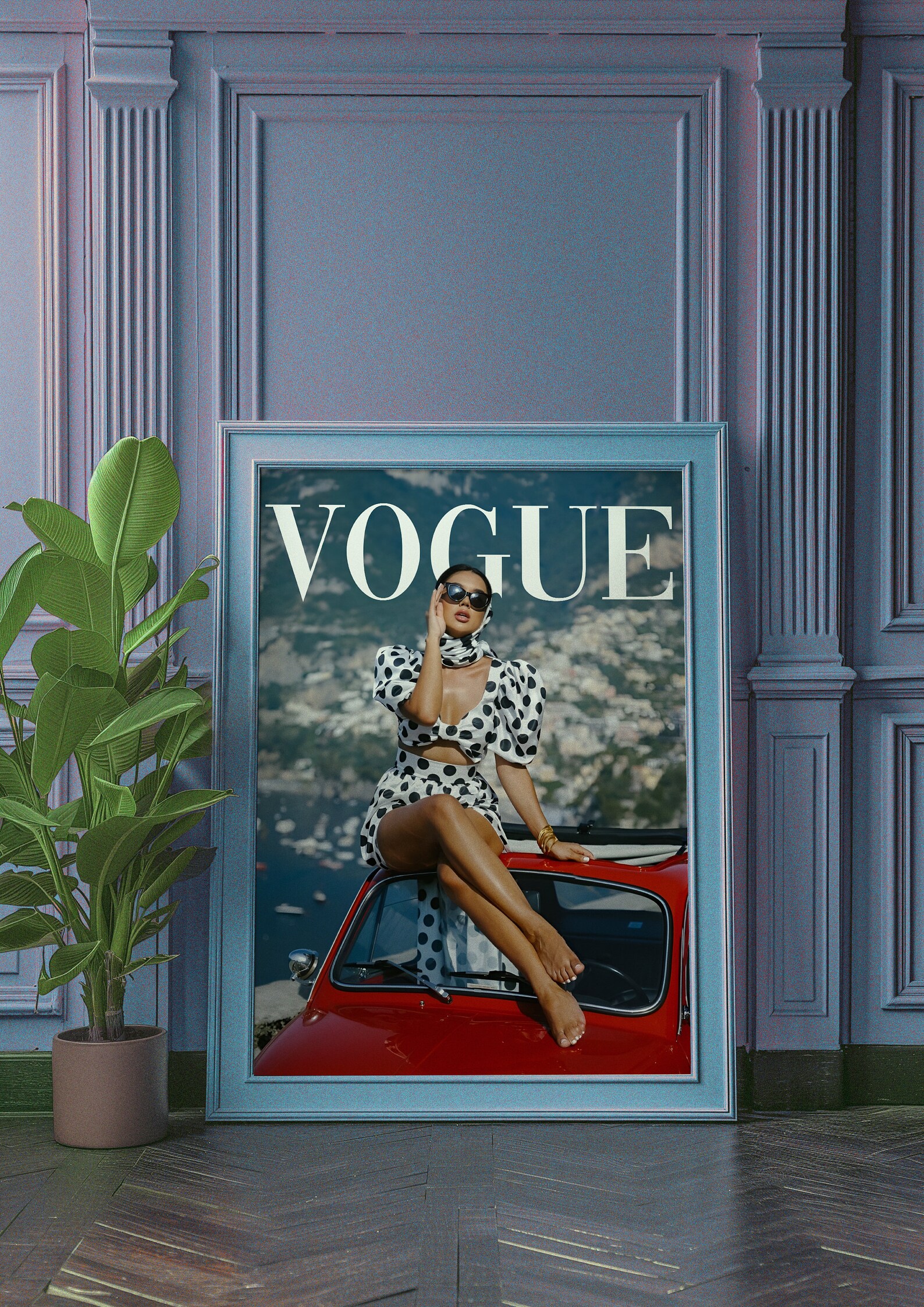 Fashion Magazine Poster Cover, Girl Holiday Magazine Fashion Poster ...