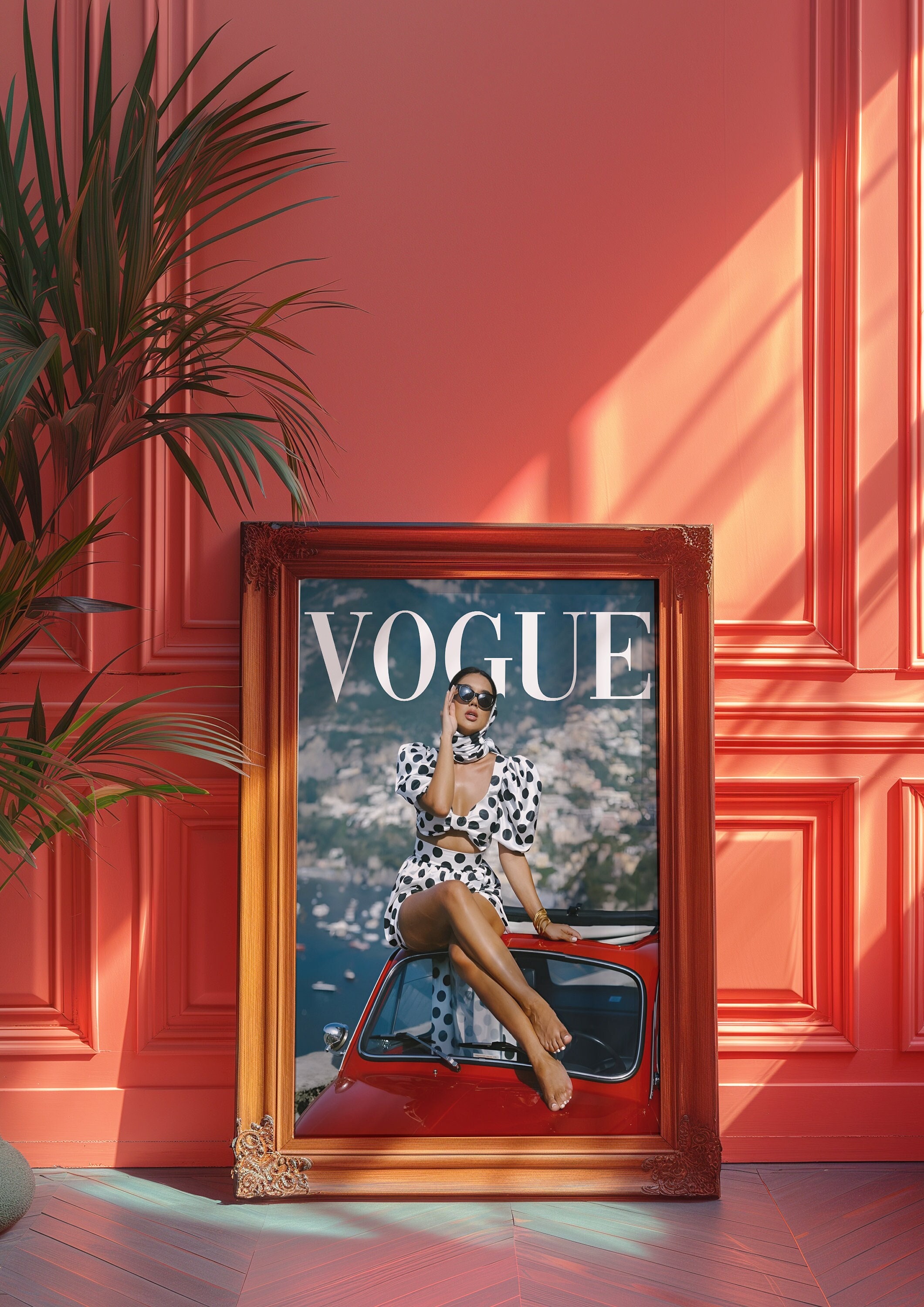 Fashion Magazine Poster Cover, Girl Holiday Magazine Fashion Poster ...