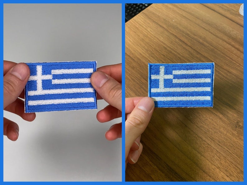 Greece Flag Embroidery Design, Digital Machine Embroidery Files, Greek Flag Embroidery Pattern ...