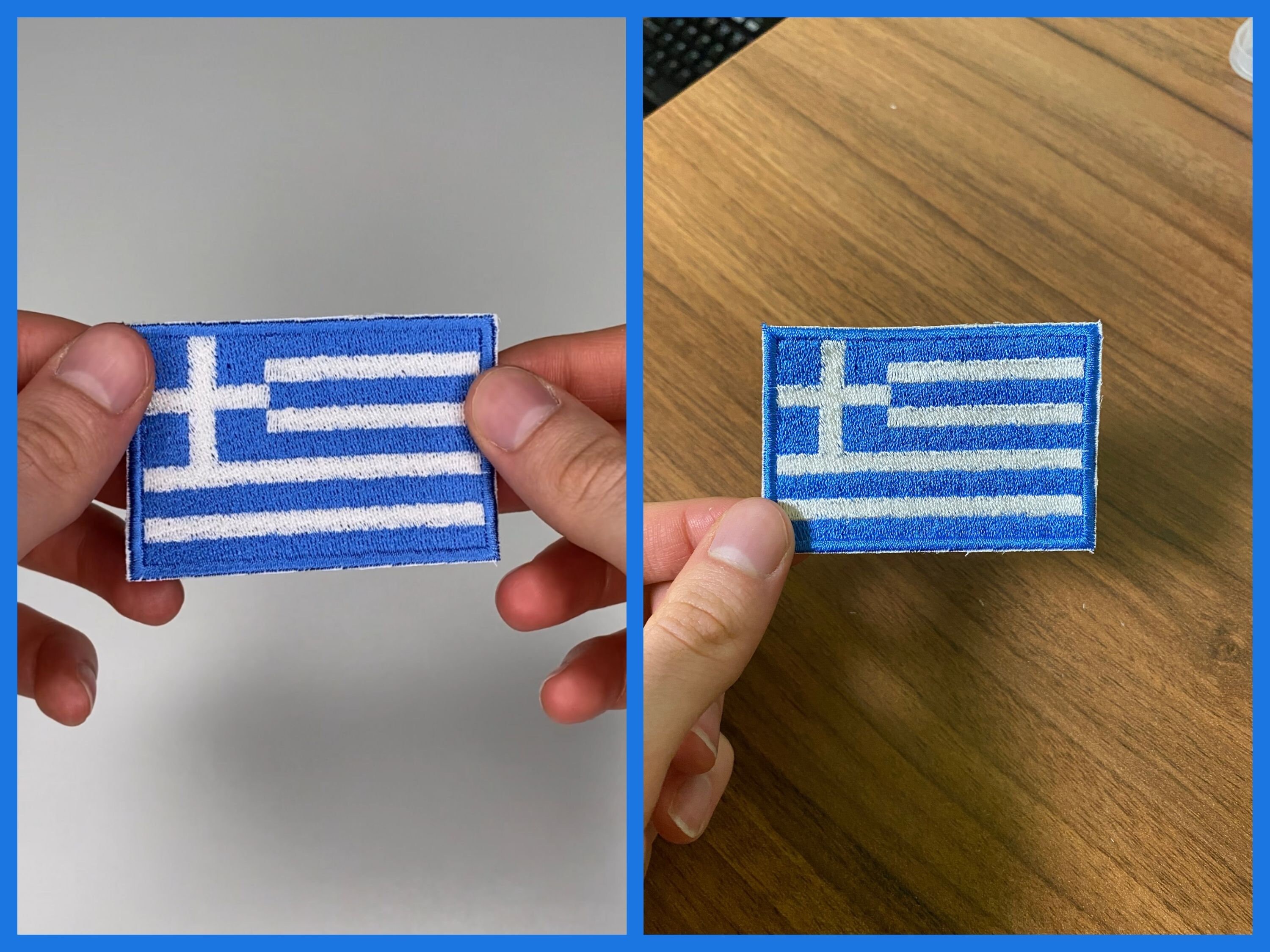 Greece Flag Embroidery Design, Digital Machine Embroidery Files, Greek ...