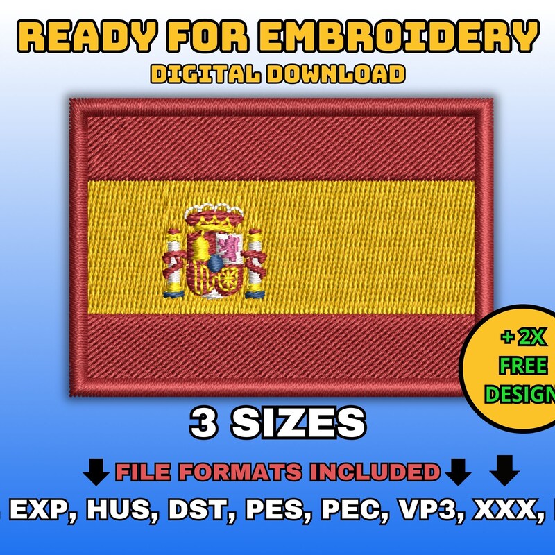 Spain Flag Patch - Etsy