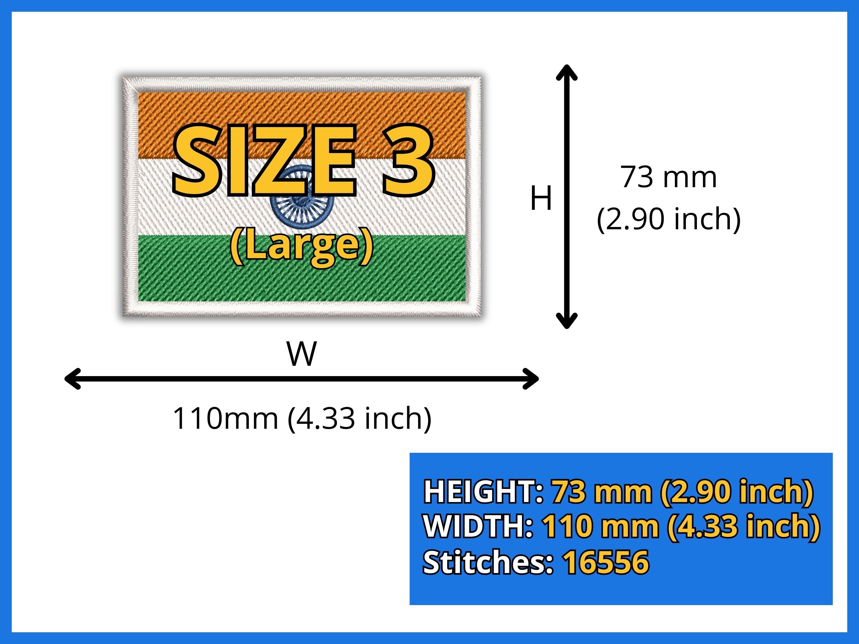 India Flag Embroidery Design, Digital Machine Embroidery Files, Indian Flag Embroidery Pattern ...