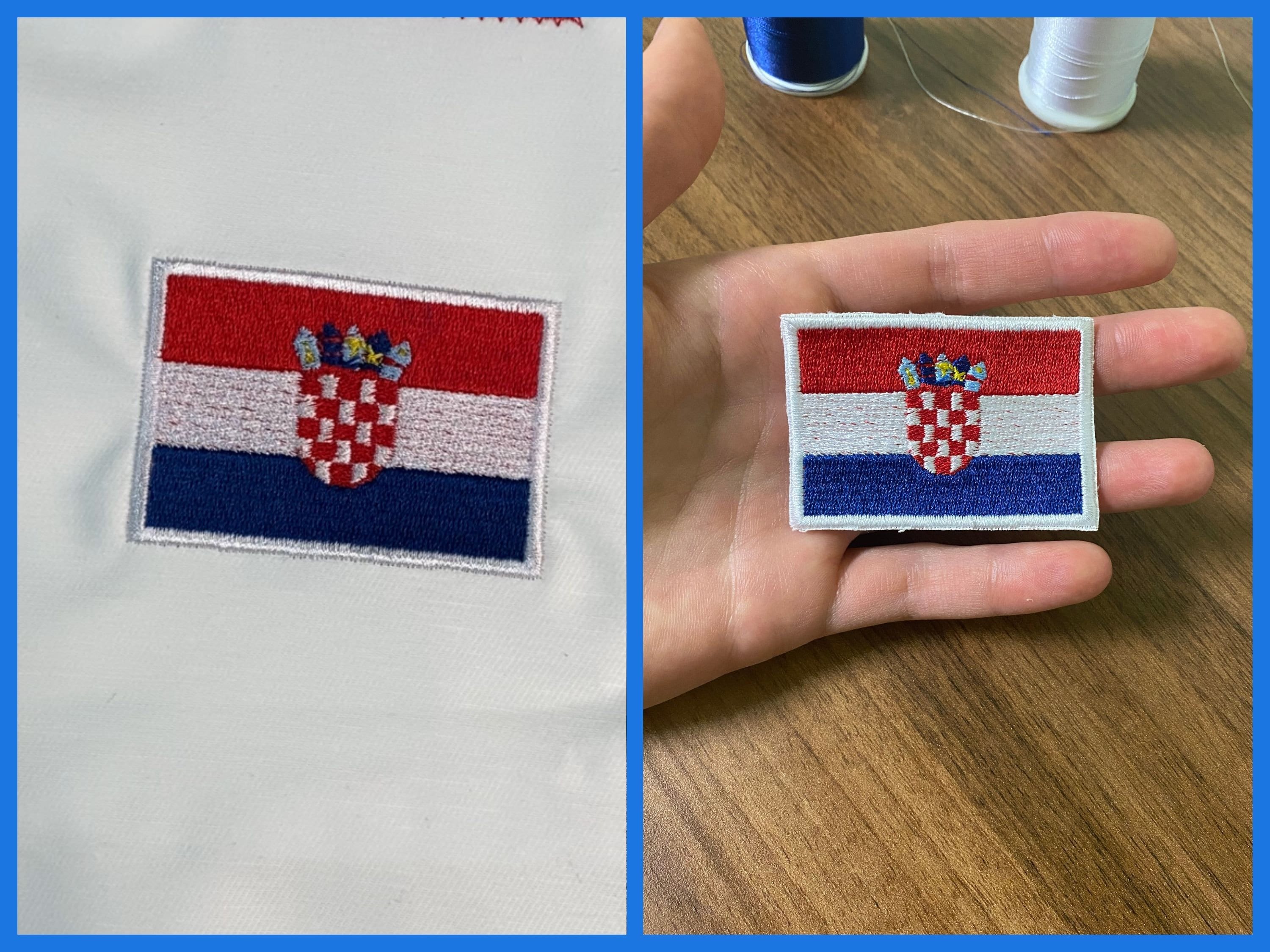 Croatia Flag Embroidery Design, Digital Machine Embroidery Files ...