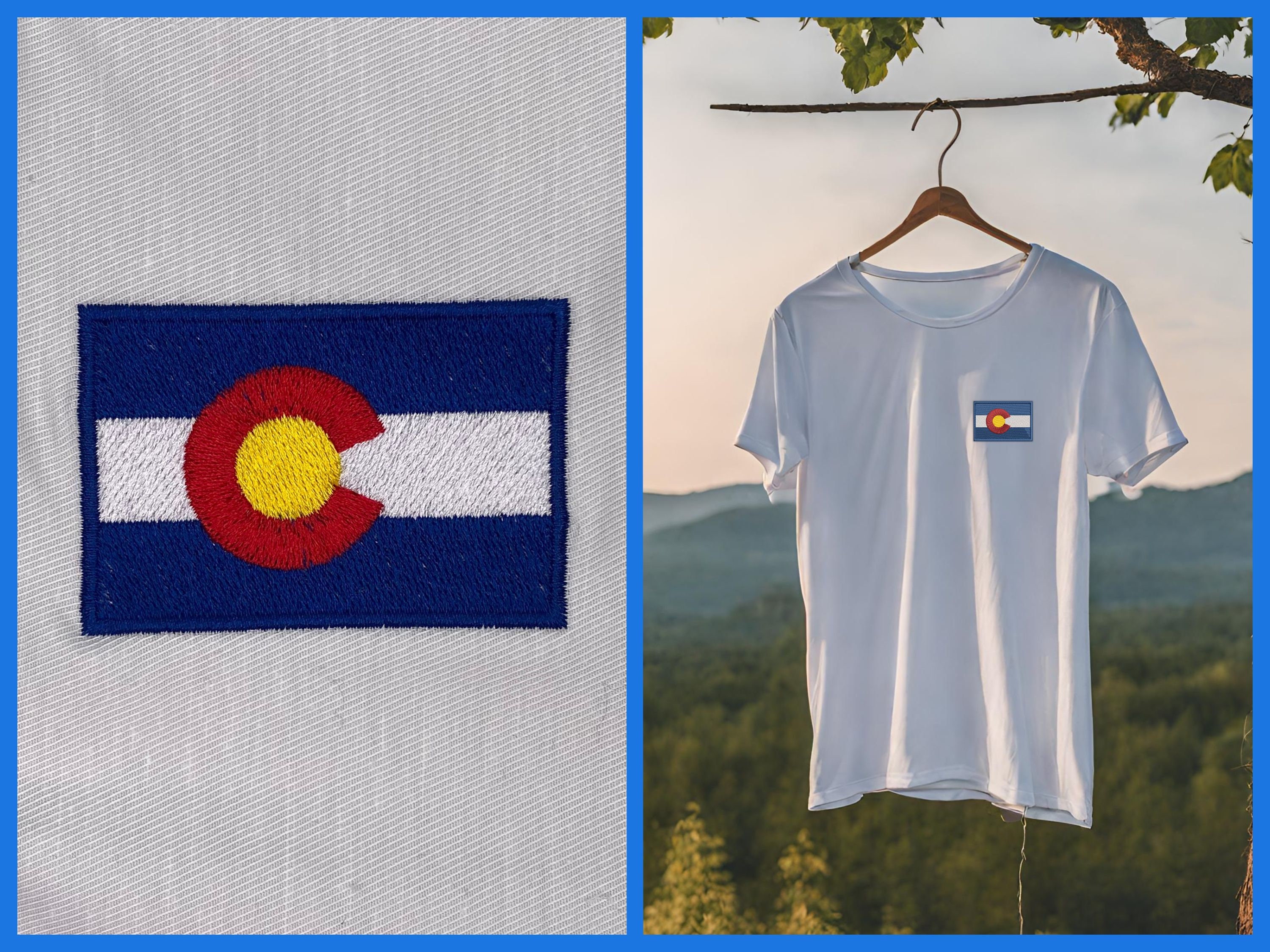 Colorado Flag Embroidery Design, Digital Machine Embroidery Files, USA ...