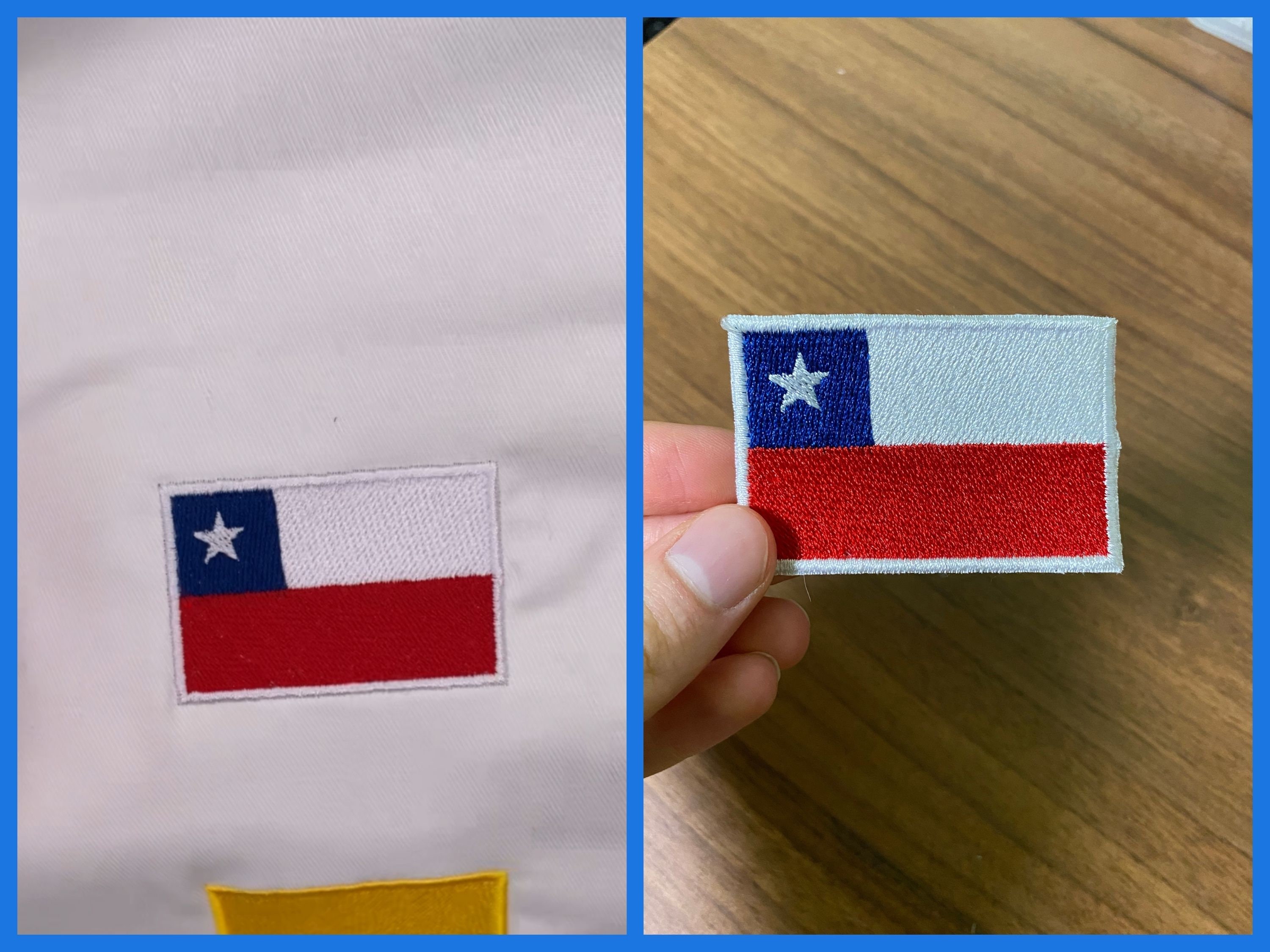 Chile Flag Embroidery Design, Digital Machine Embroidery Files, Chilean ...