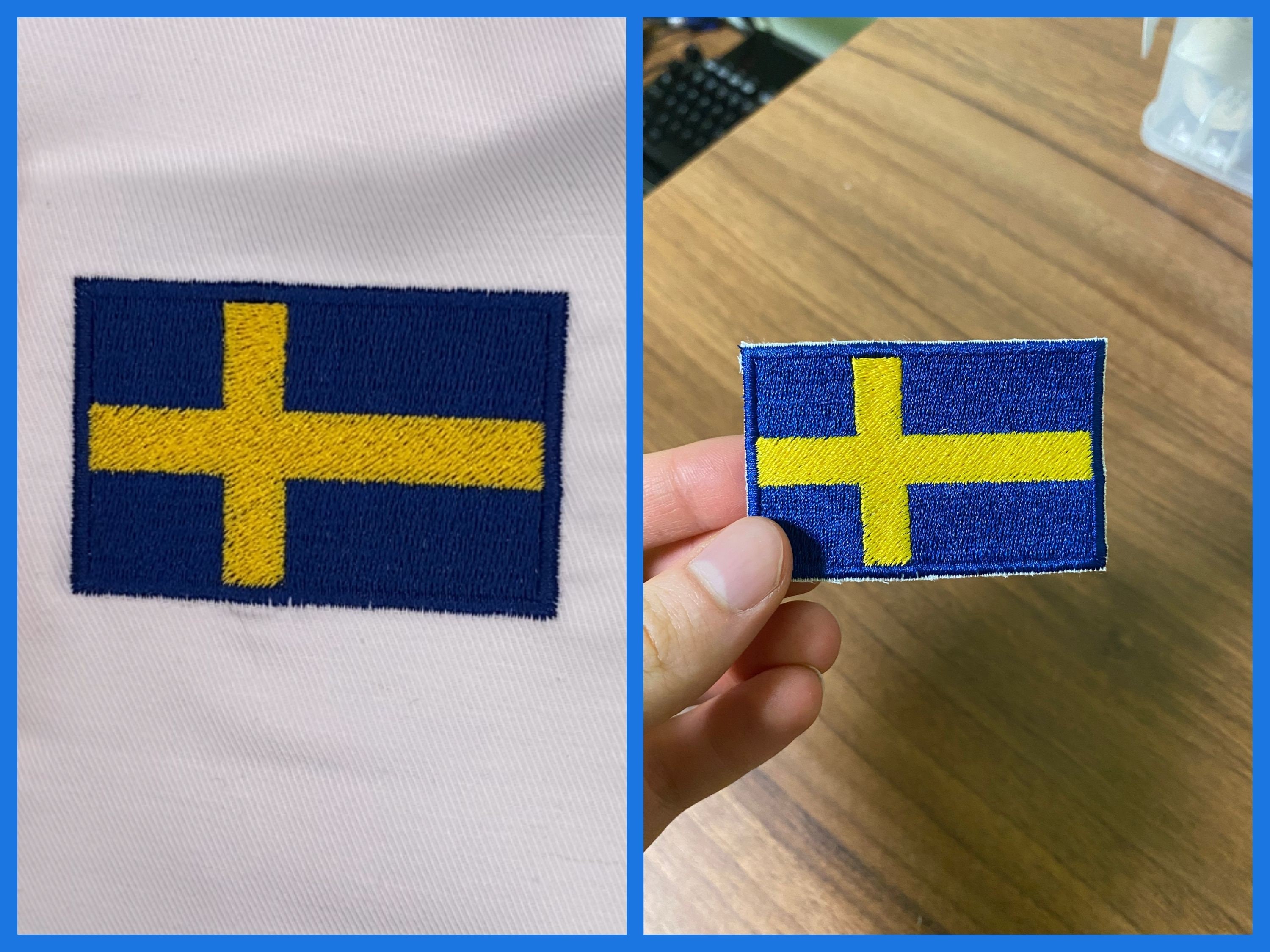Sweden Flag Embroidery Design, Digital Machine Embroidery Files ...