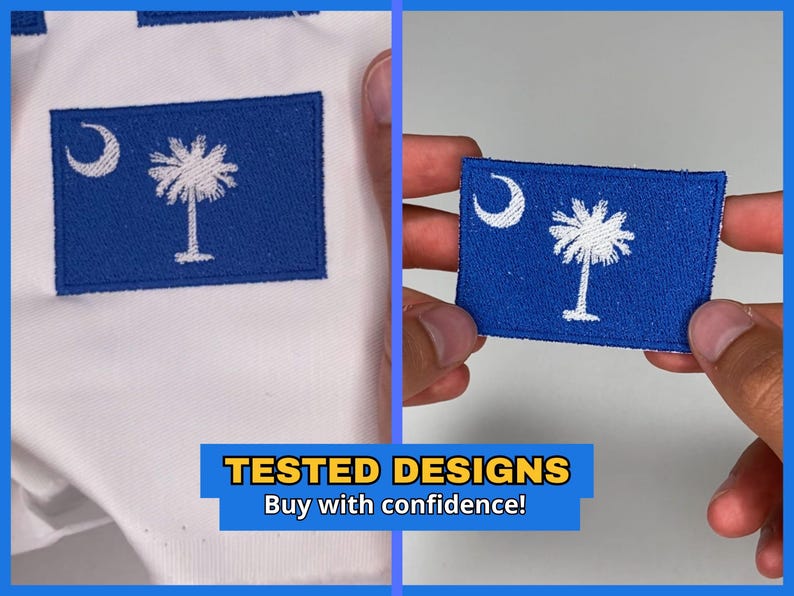 South Carolina Embroidery Design, Digital Machine Embroidery Files, USA ...