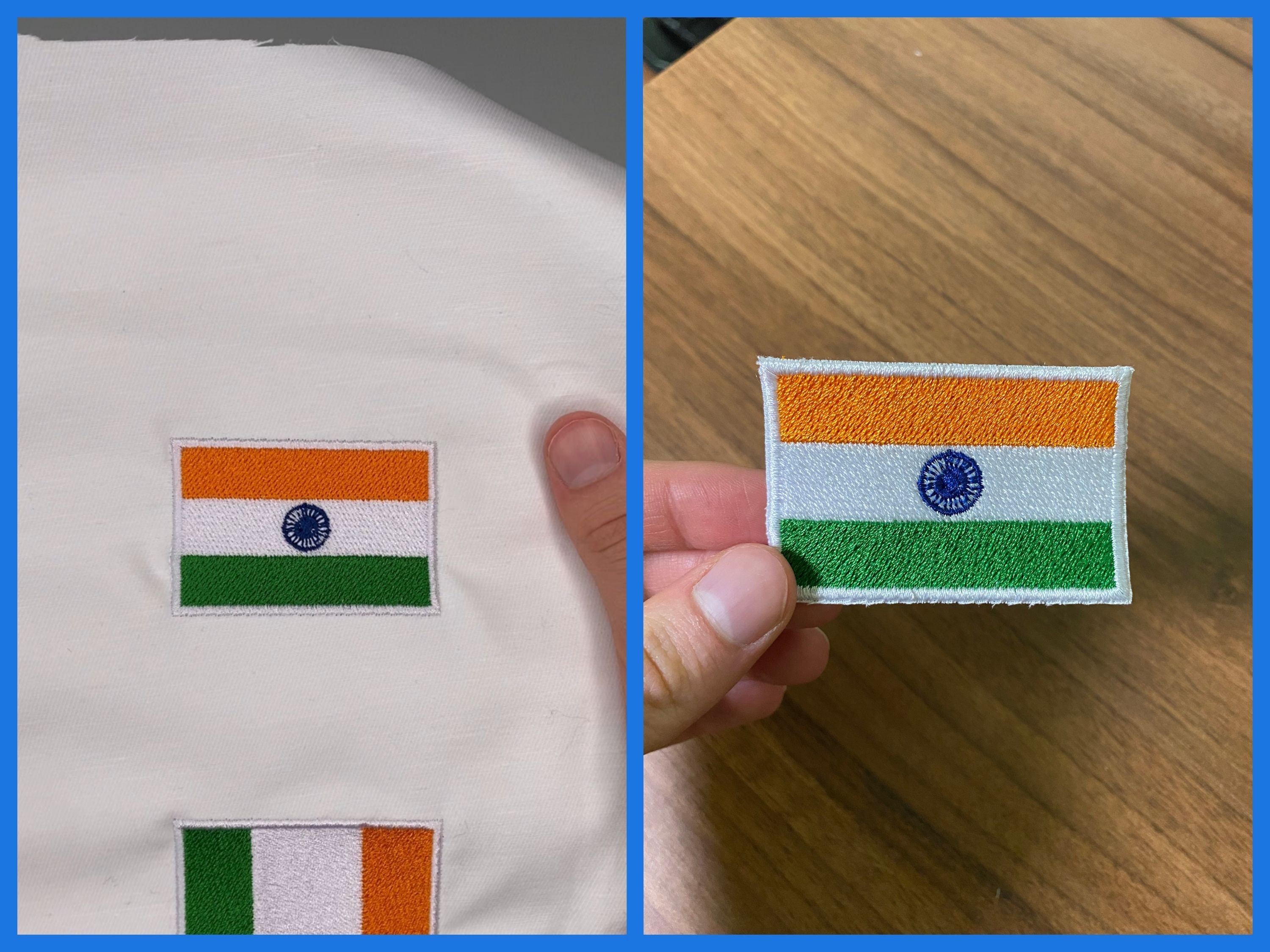 India Flag Embroidery Design, Digital Machine Embroidery Files, Indian Flag Embroidery Pattern ...