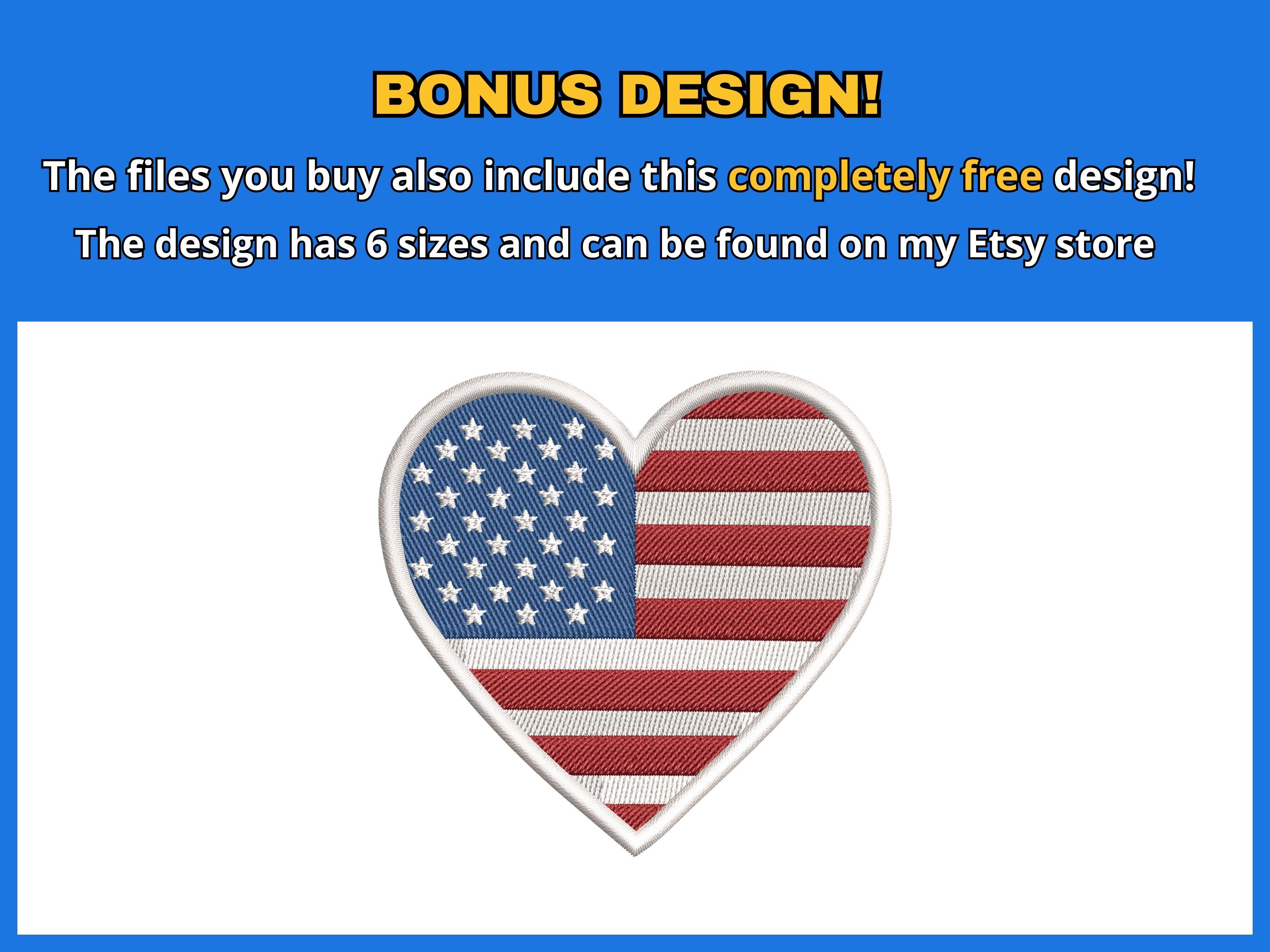 USA Map Embroidery Design, Digital Machine Embroidery Files, American ...