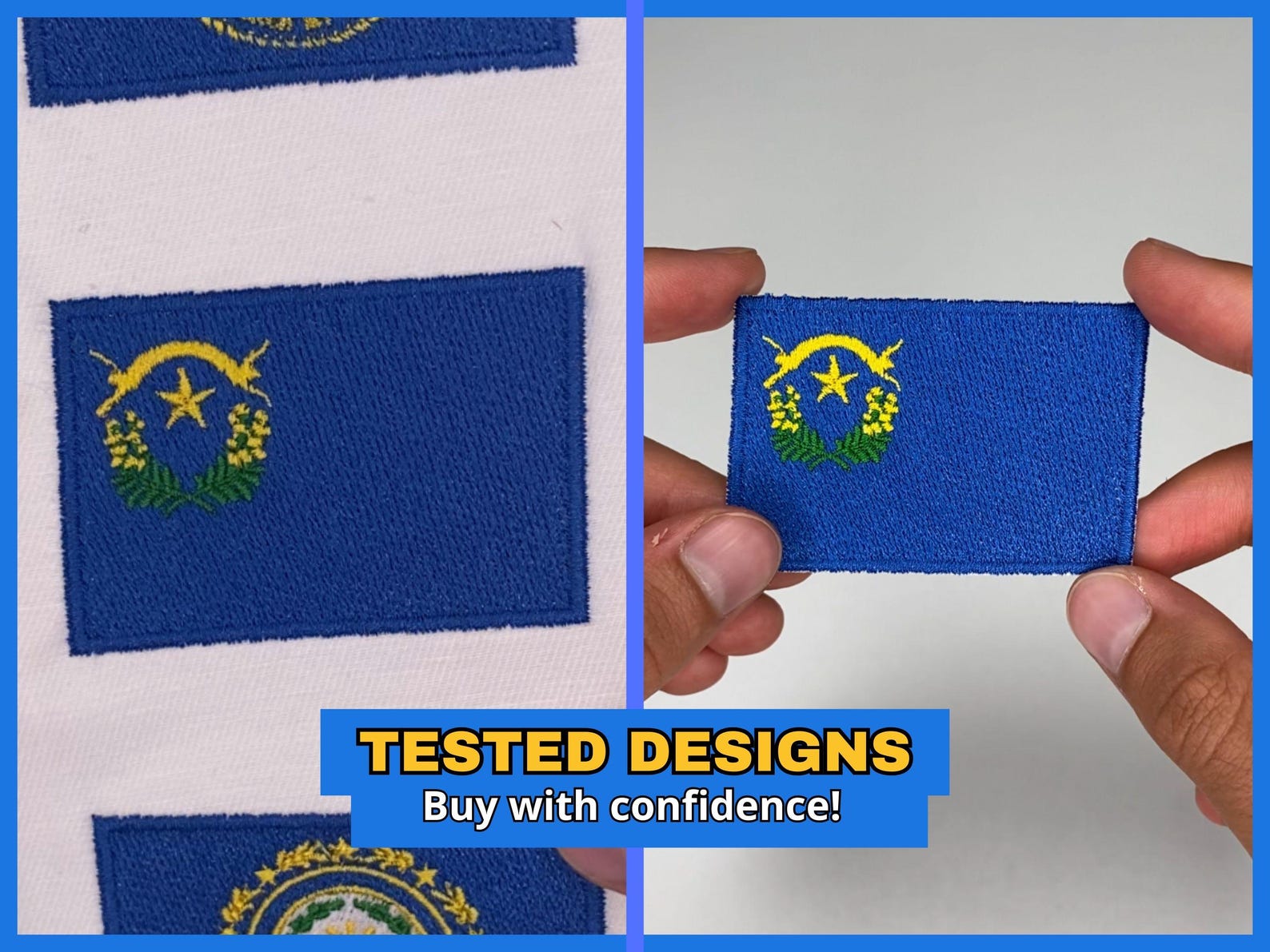 Nevada Flag Embroidery Design, Digital Machine Embroidery Files, US ...