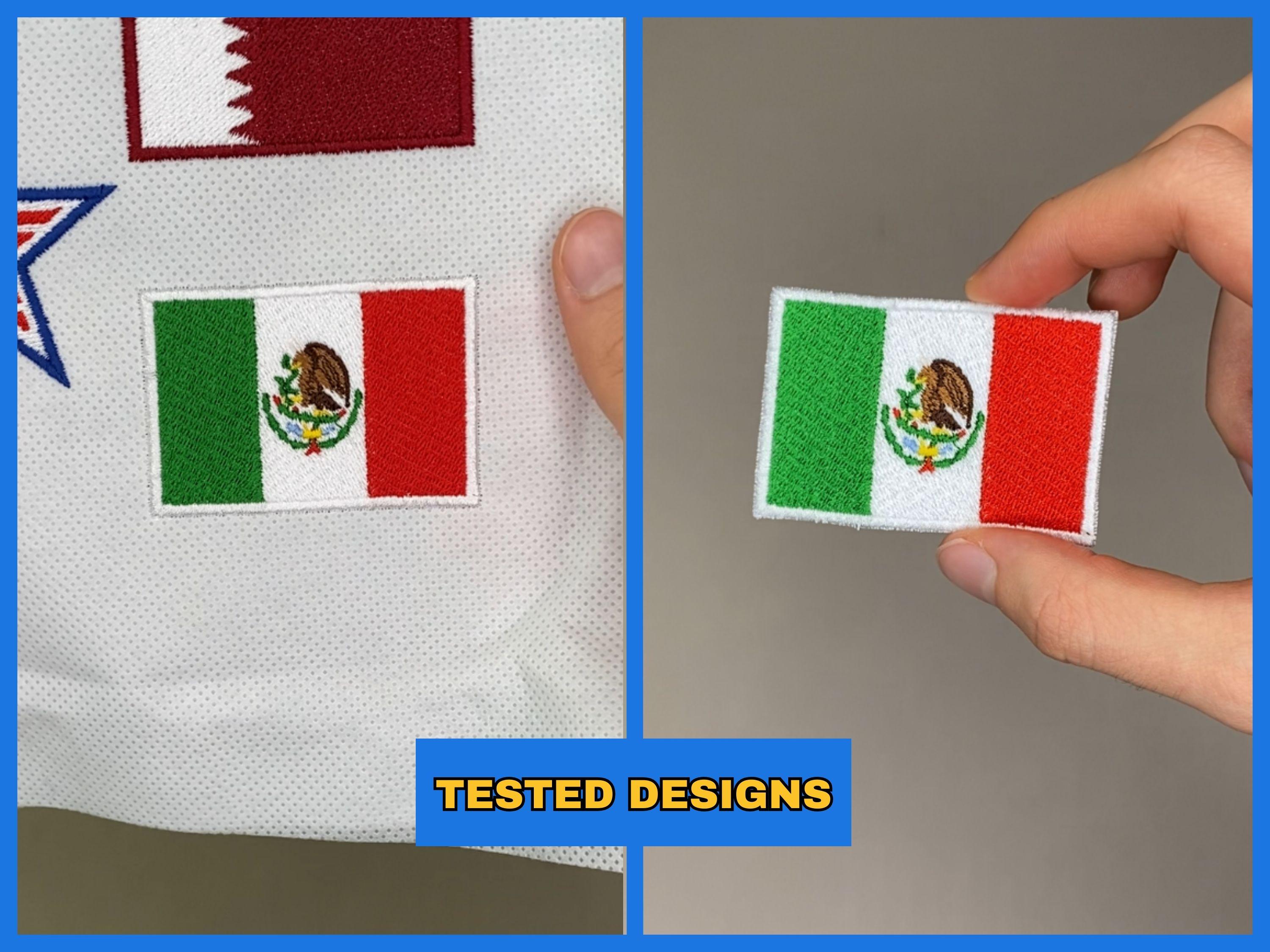 Mexico Flag Embroidery Design, Digital Machine Embroidery Files ...