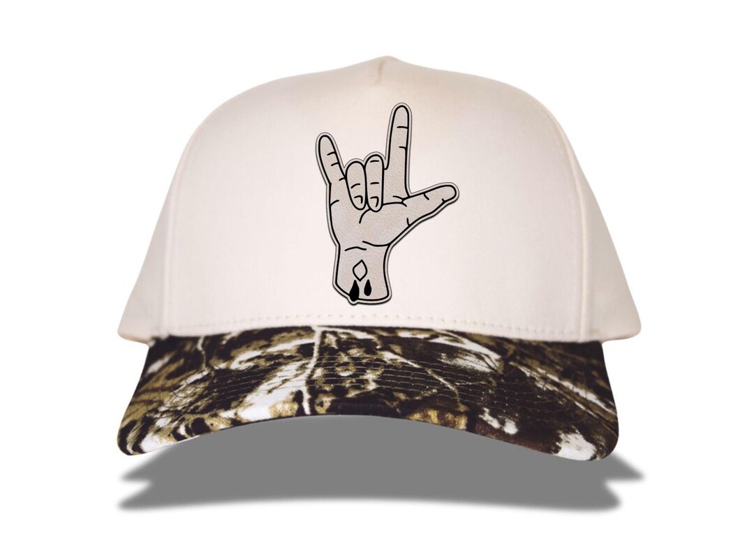 Christian "ily" Jesus Hand Symbol Leather Patch Hat. Adjustable ...