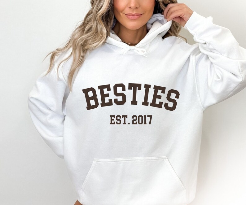 Custom Besties Sweatshirt, Personalized Best Friend Shirt, Best Friend ...