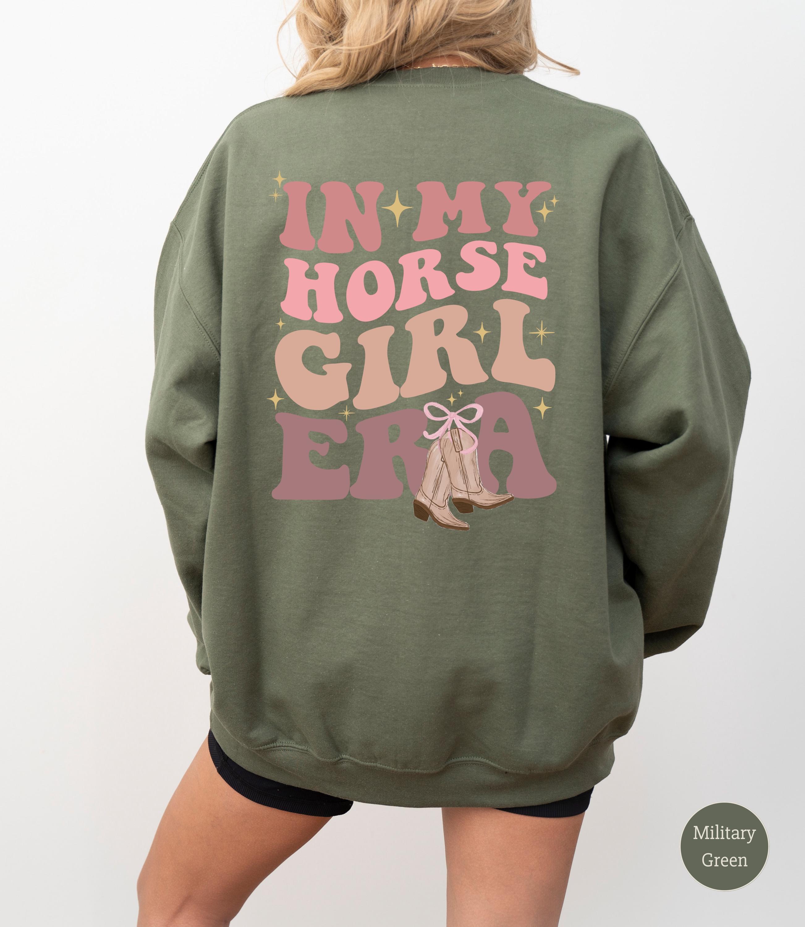 In My Horse Girl Era Sweatshirt, Custom Horse Girl Shirt, Horse Rider ...