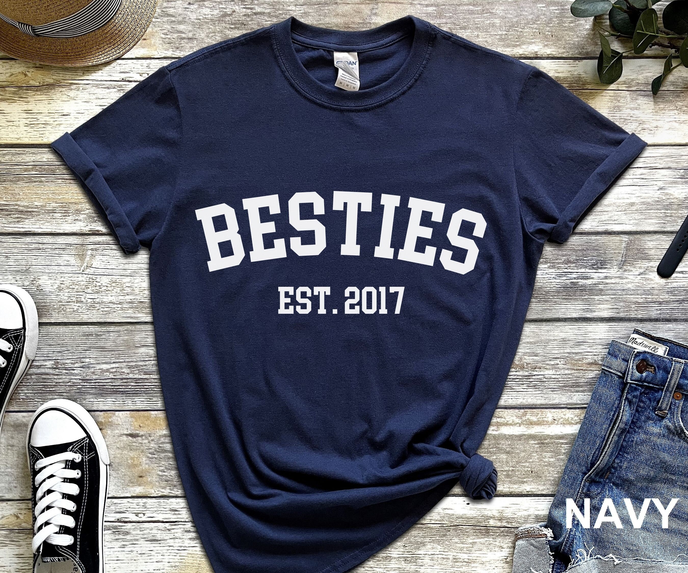 Custom Besties Sweatshirt, Personalized Best Friend Shirt, Best Friend ...