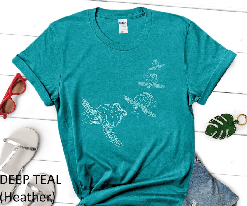 Sea Turtle Hoodie, Save the Turtles Shirt, Trendy Oversized Beach Shirt ...